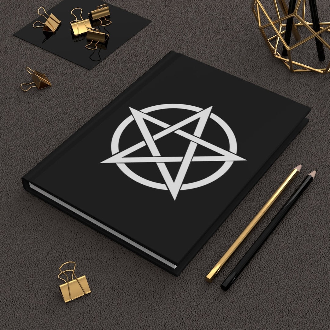 Pentacle Magic Pentagram Star Hardcover Journal Notebook - Etsy