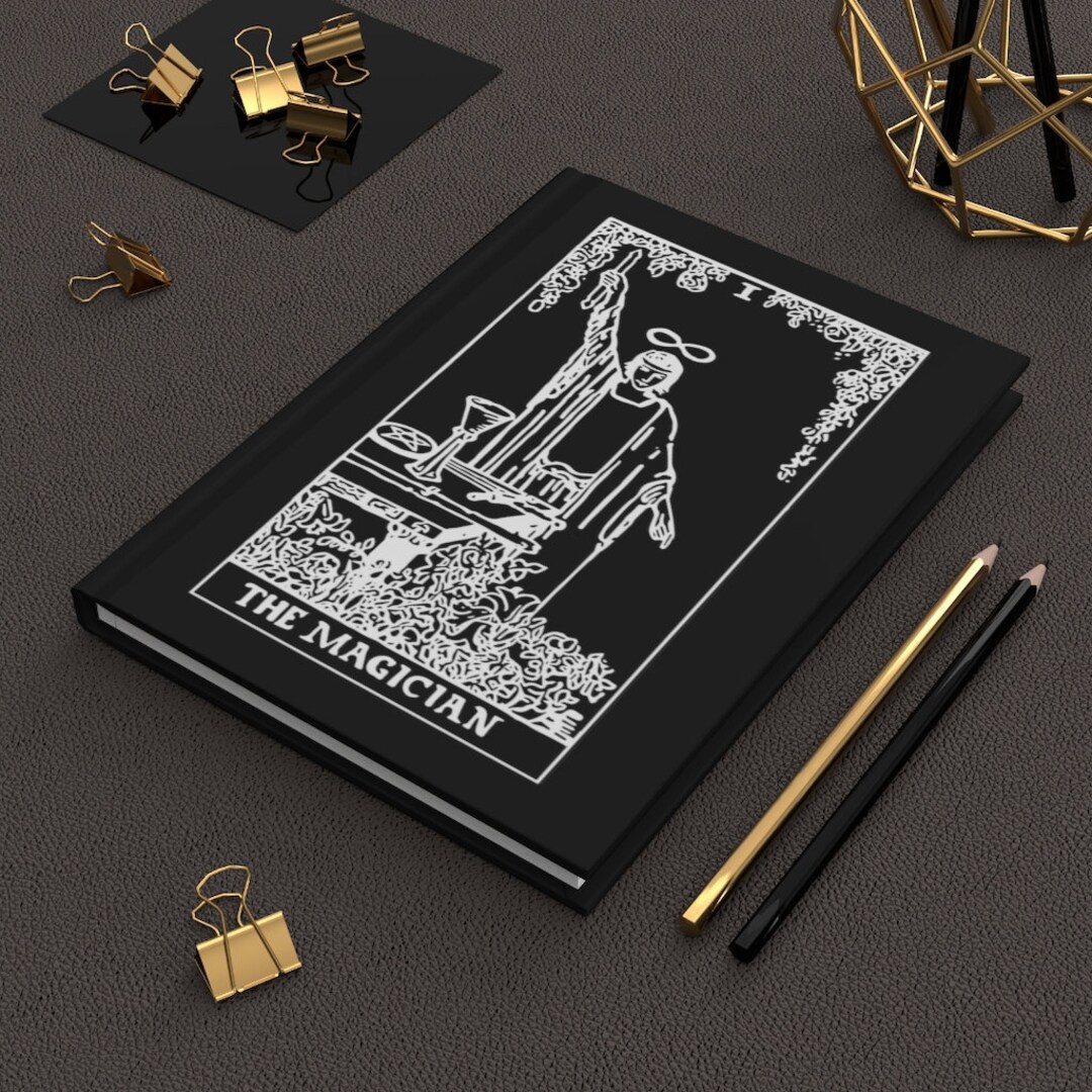 The Magician Tarot Major Arcana Rider Waite Hardcover Journal Notebook ...