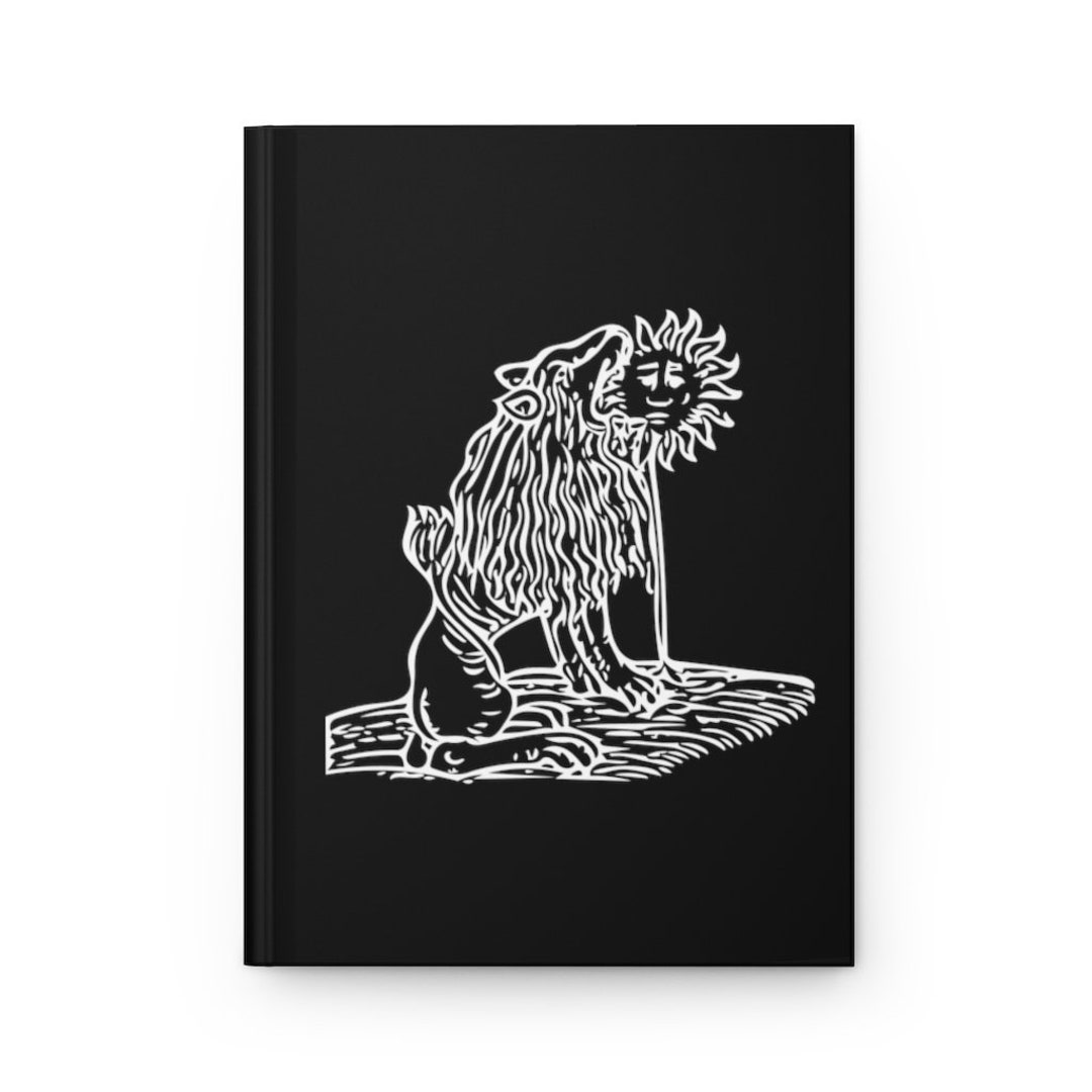 Lion Eating Sun. Green Lion. Alchemy T Shirt. Hardcover Journal With ...