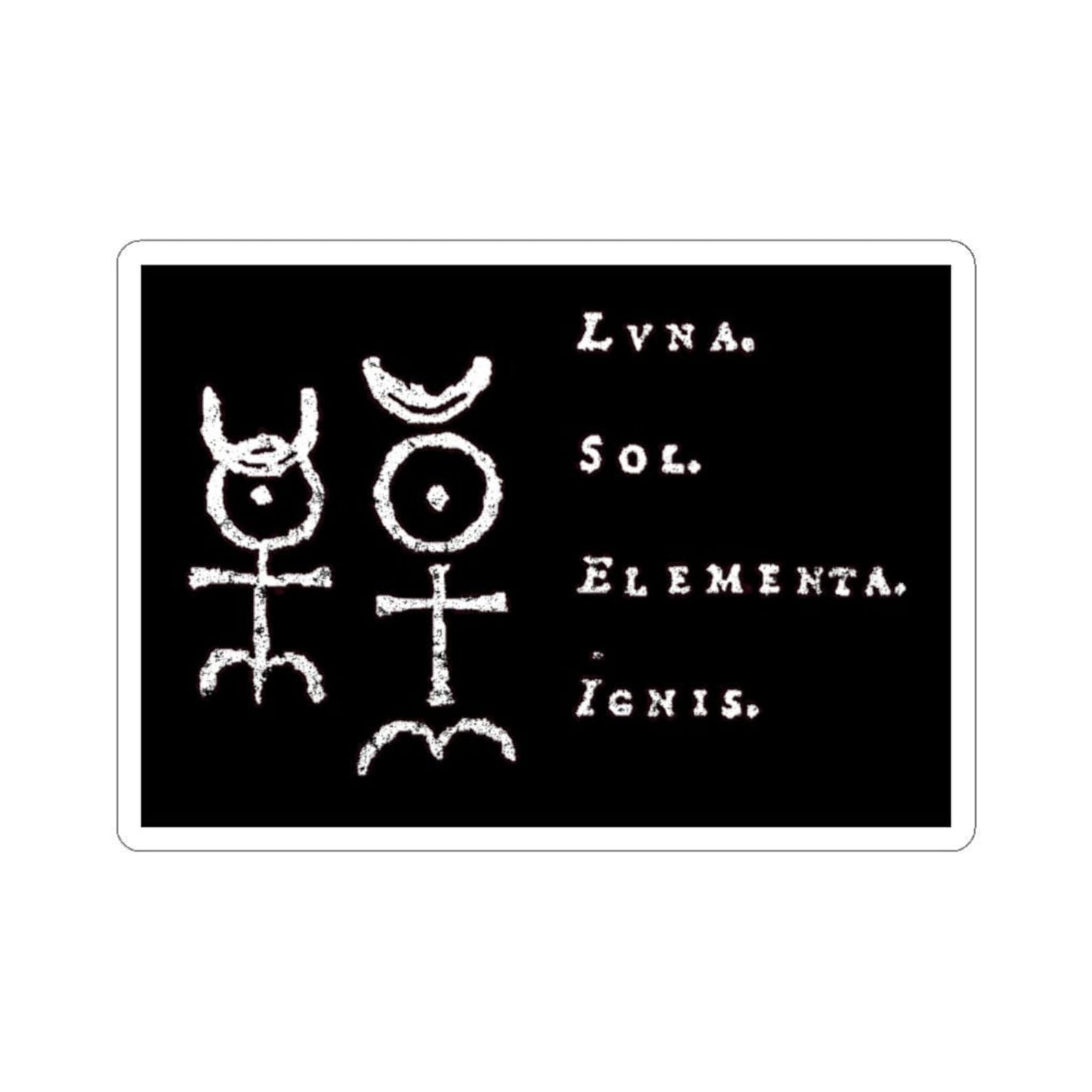 Hieroglyphic Monad John Dee Alchemical Elemental Symbol Sticker - Etsy UK