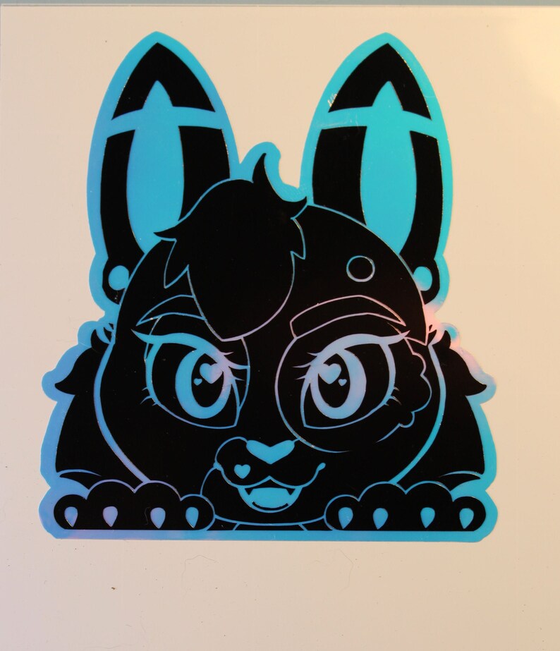 Pixie the Cabbit Peekaboo Vinyl Sticker - Etsy