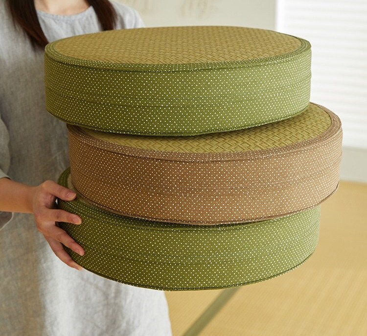 Japanese Chinese Tang Style Round Futon Tatami Mat Zen Meditation ...