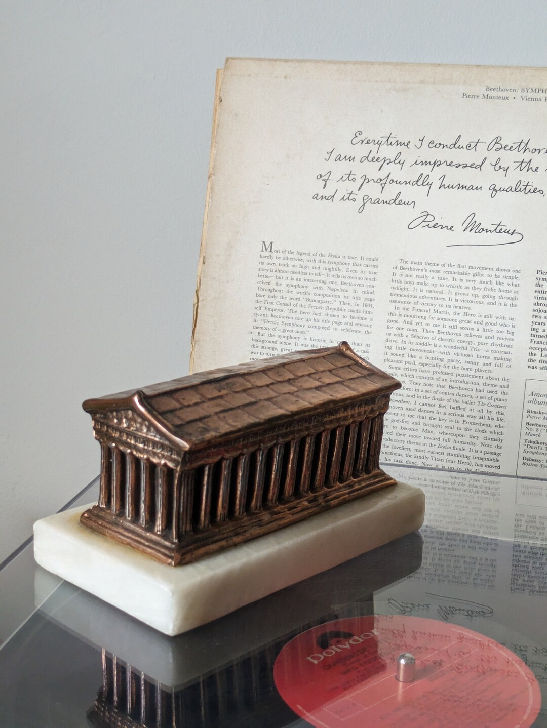 The Parthenon or Thesium Ancient Greek Temple Vintage Metal Souvenir ...