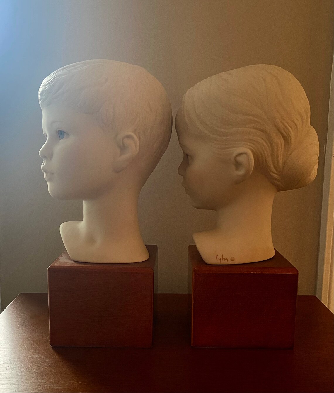 Vintage Cybis Busts Cybis Boy Bust Cybis Girl Bust Vintage - Etsy