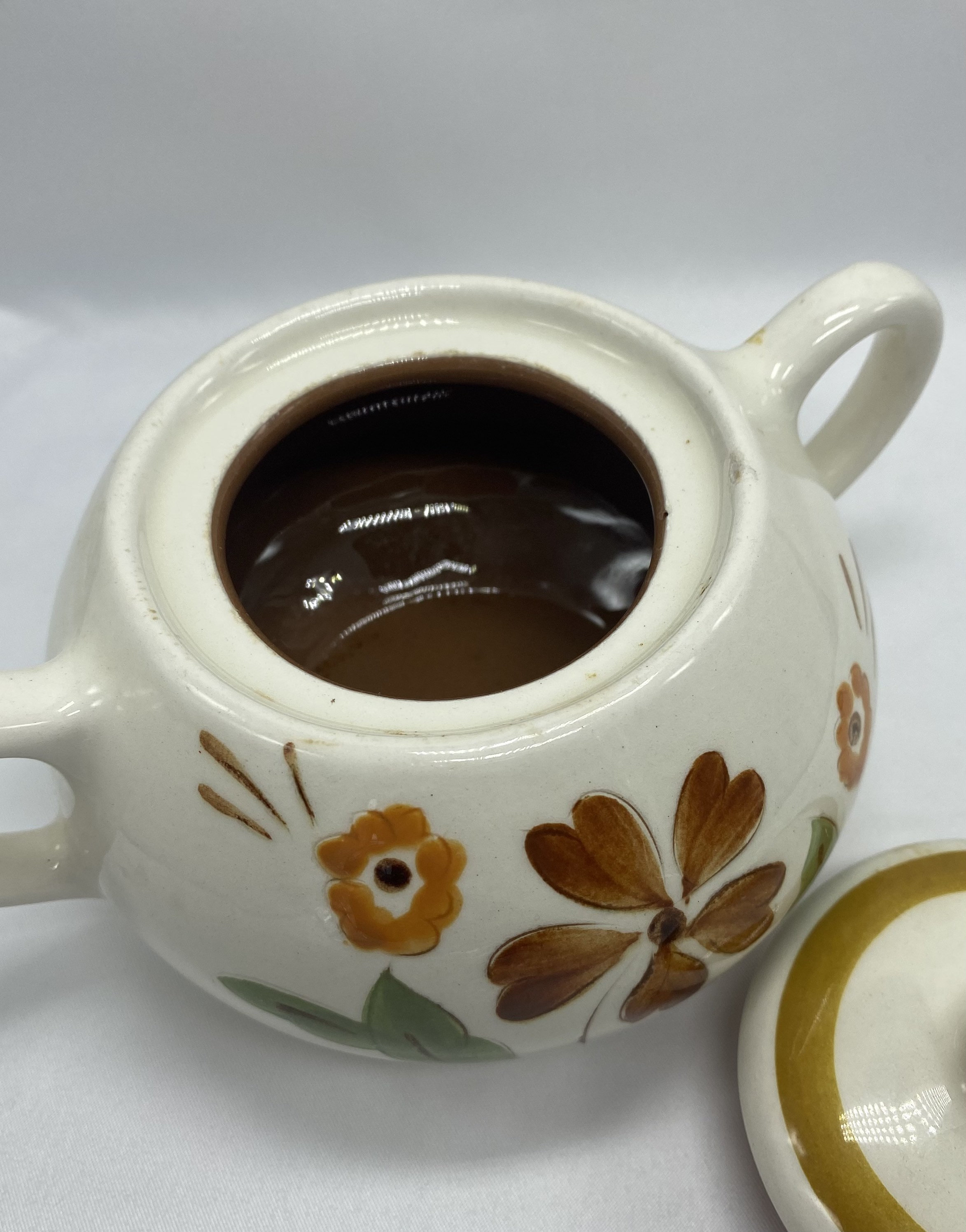 Vintage Stangl Pottery Sugar Bowl, Stangl First Love Design Sugar Bowl ...