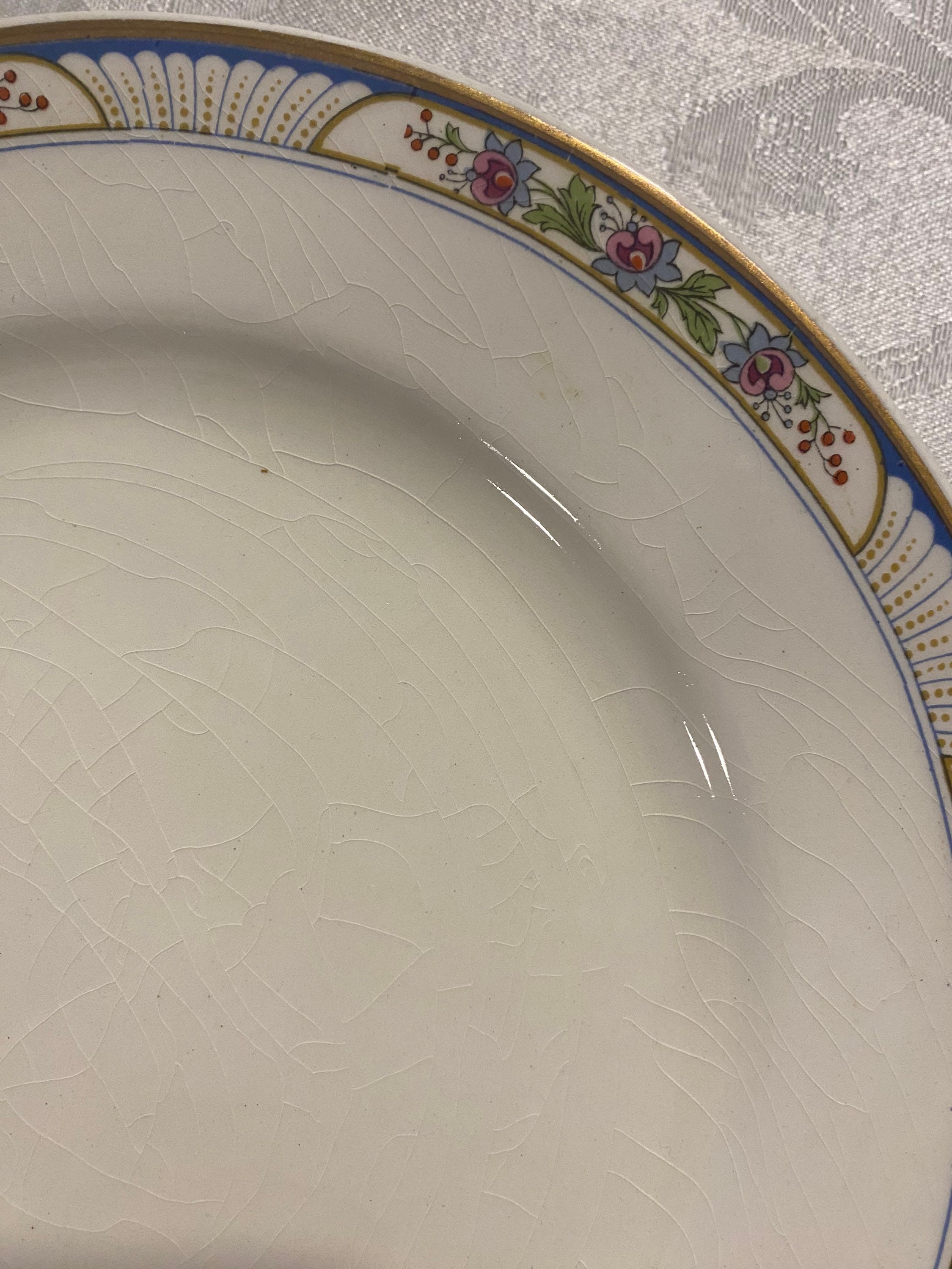 Vintage WH Grindley and Co Fine China Plates, Four Grindley Plates ...