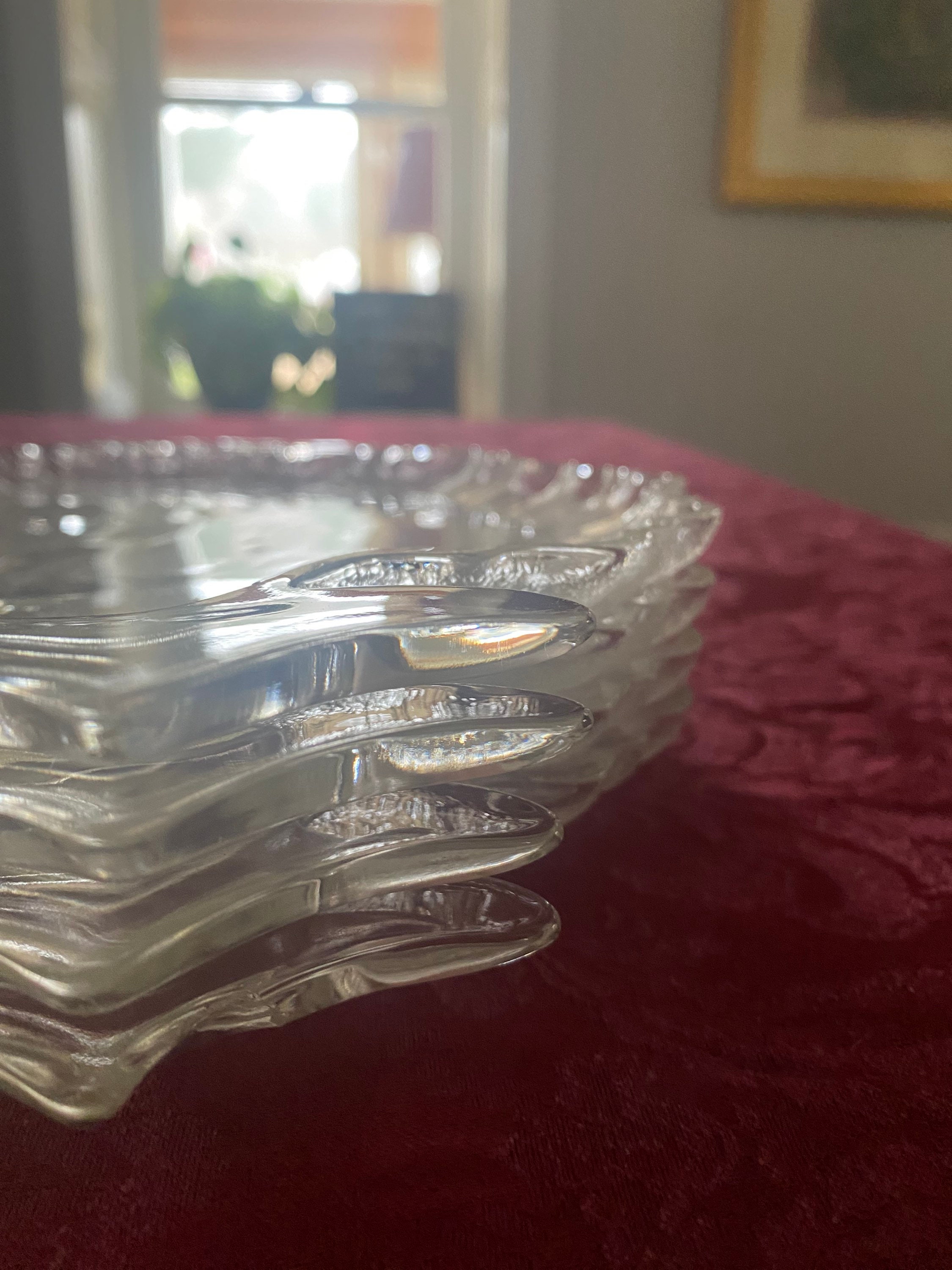 Hazel Atlas Tree of Life Plates, Mid Century Glass Plates, Hazel Atlas ...