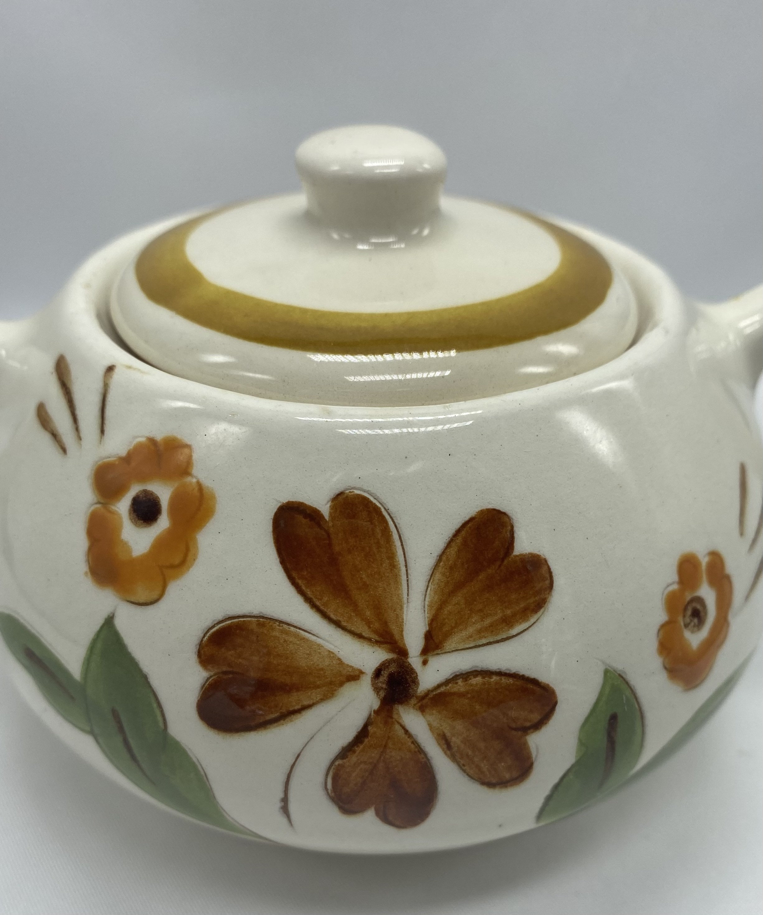 Vintage Stangl Pottery Sugar Bowl, Stangl First Love Design Sugar Bowl ...