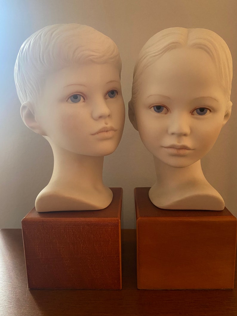 Vintage Cybis Busts, Cybis Boy Bust, Cybis Girl Bust, Vintage Child ...