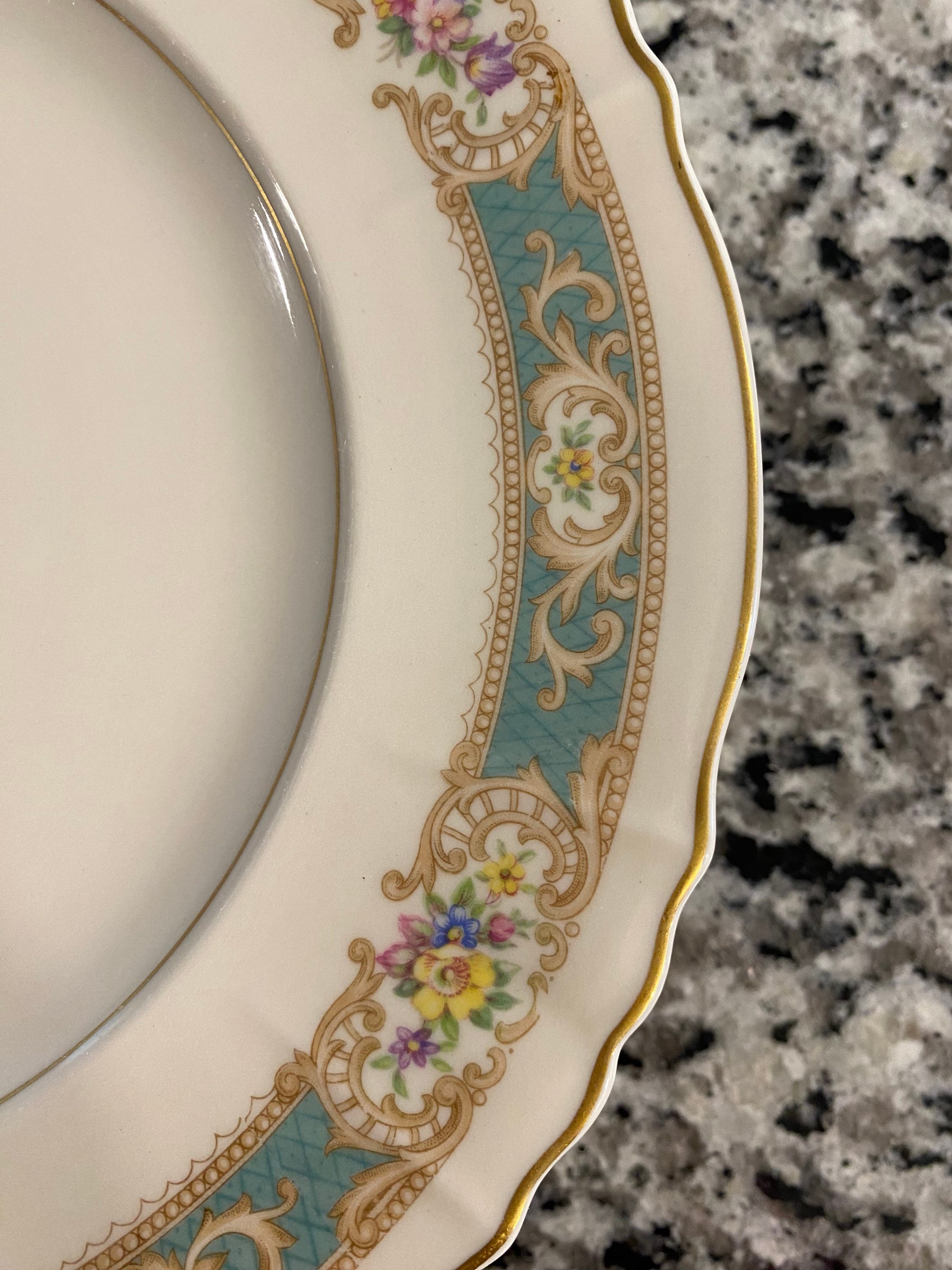 Raleigh Federal Shape Syracuse China Luncheon Plates, Set of Six ...