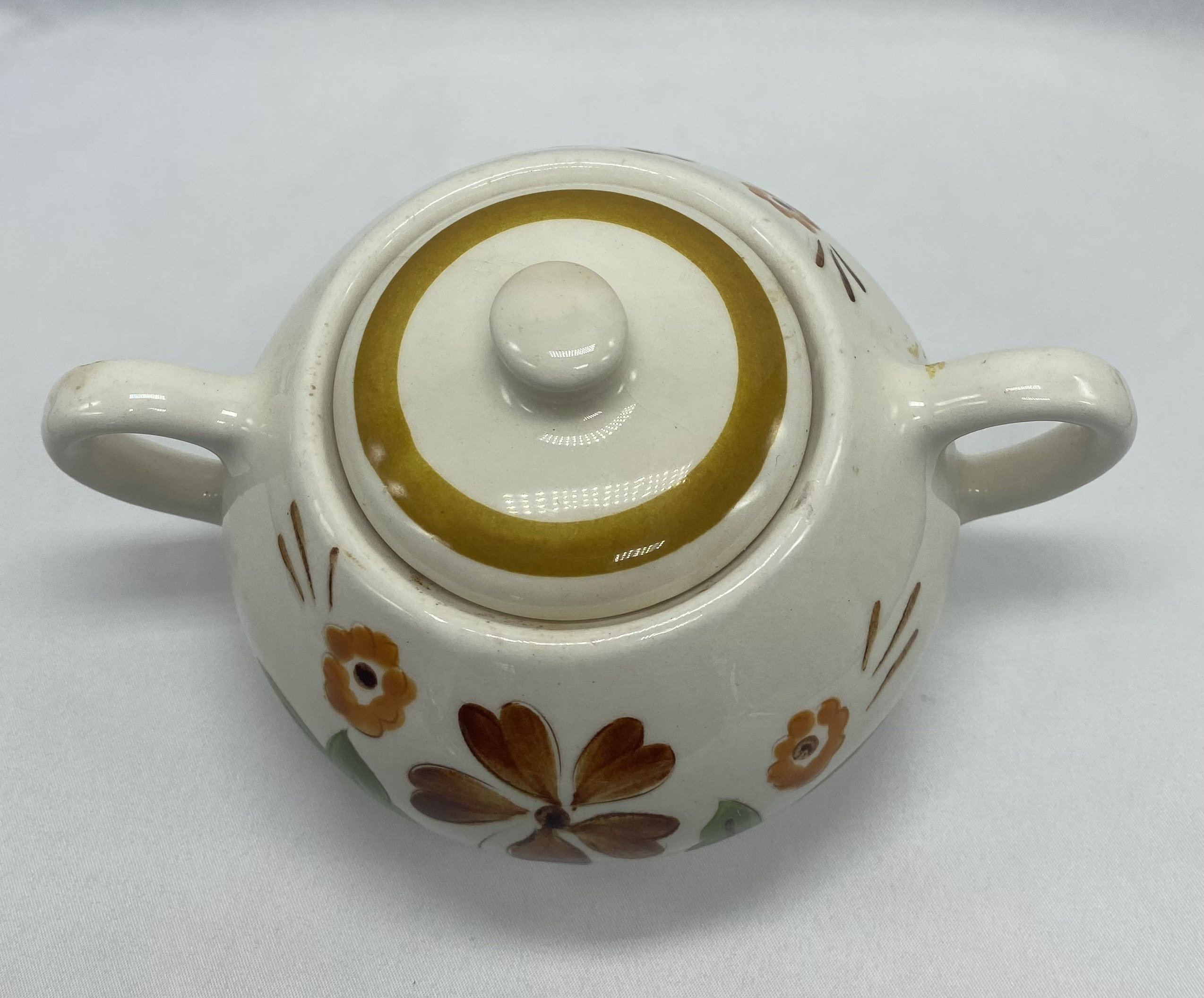Vintage Stangl Pottery Sugar Bowl, Stangl First Love Design Sugar Bowl ...