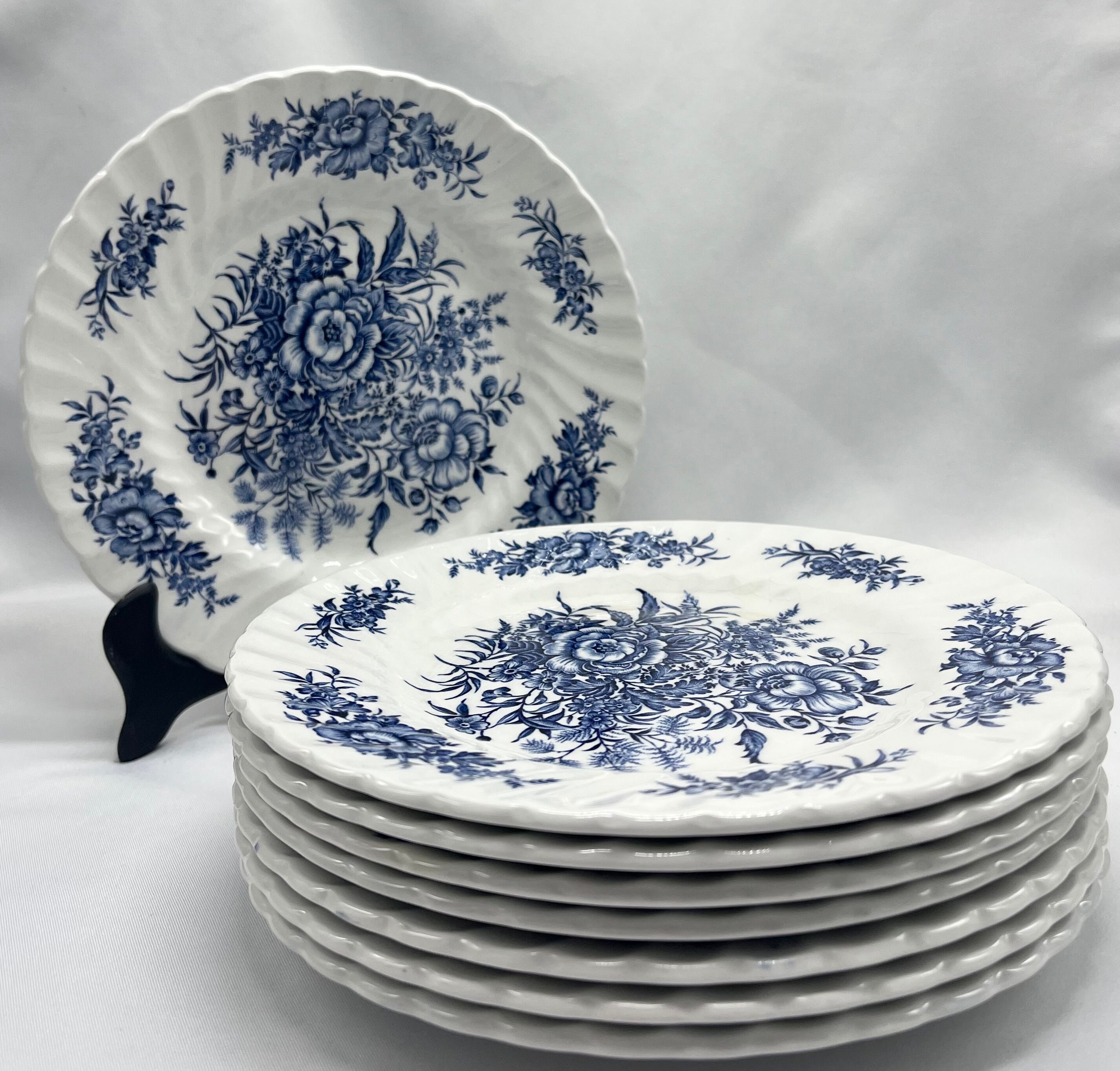 Vintage Beacon Hill by British Anchor Bread Plates, Set of Four ...