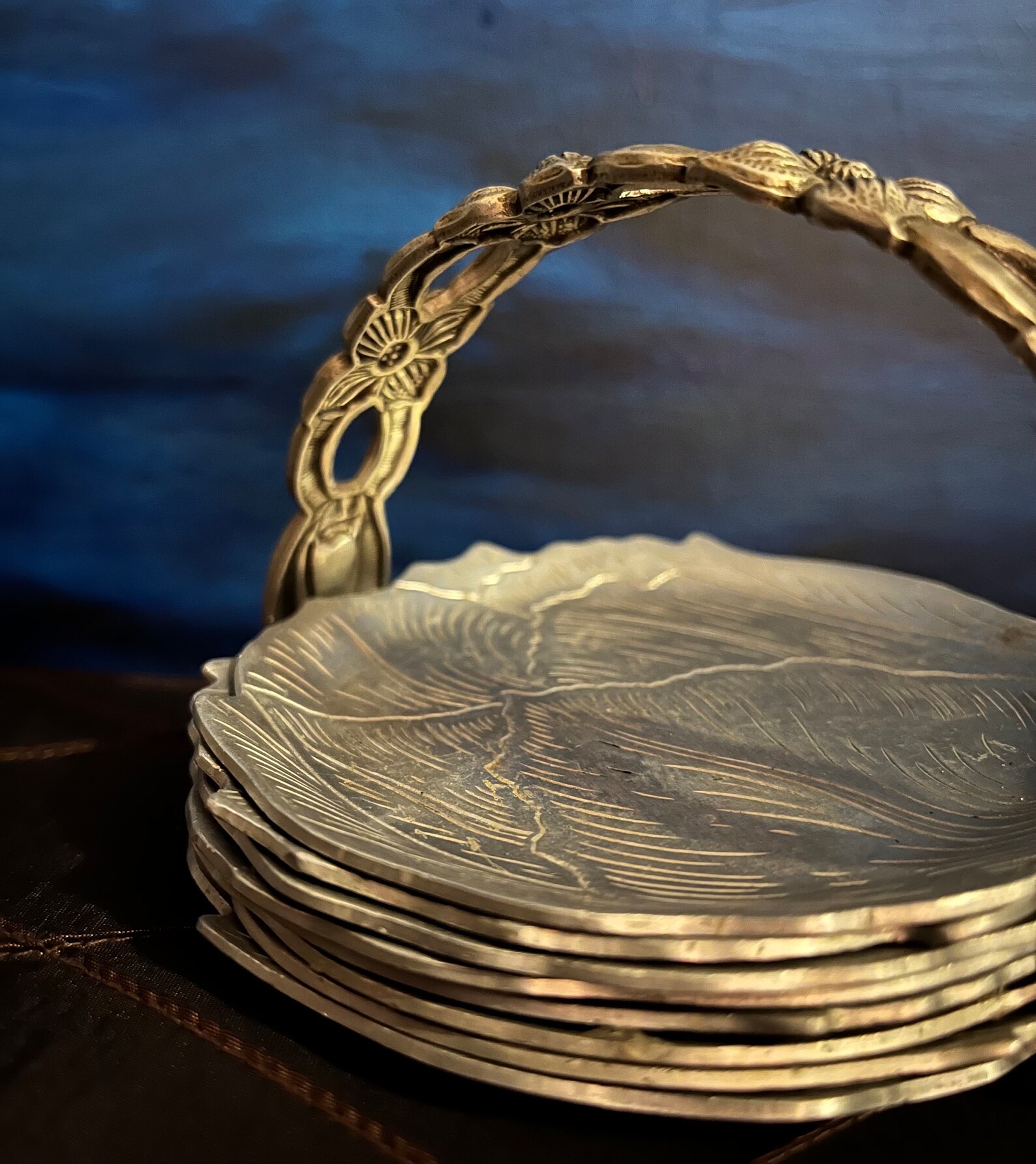 Rodney Kent Hammered Aluminum Coaster Set, Aluminum Coasters, Rodney ...