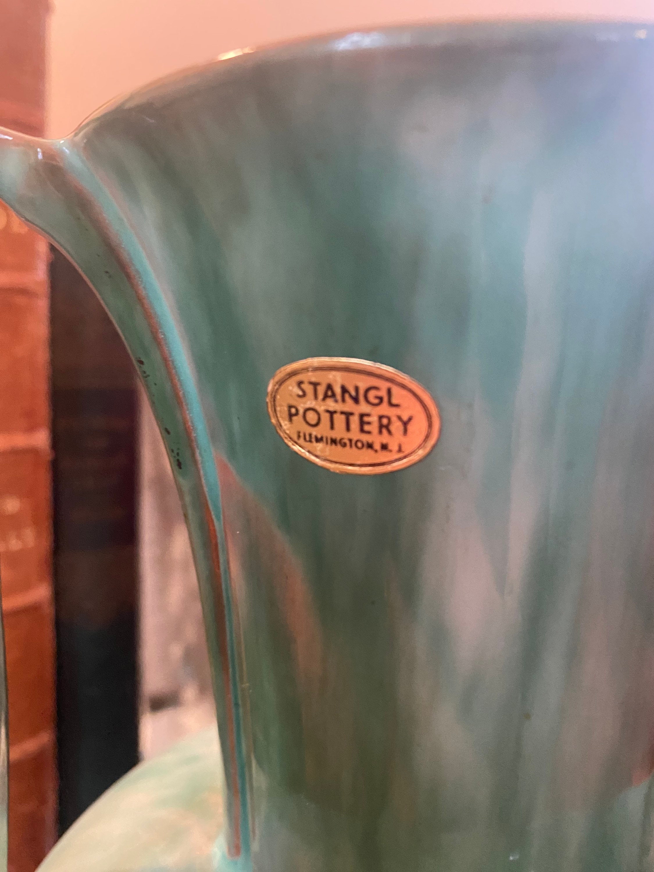 Vintage Stangl Vase, Green Stangl Vase, Stangl 3101, Stangl Double ...