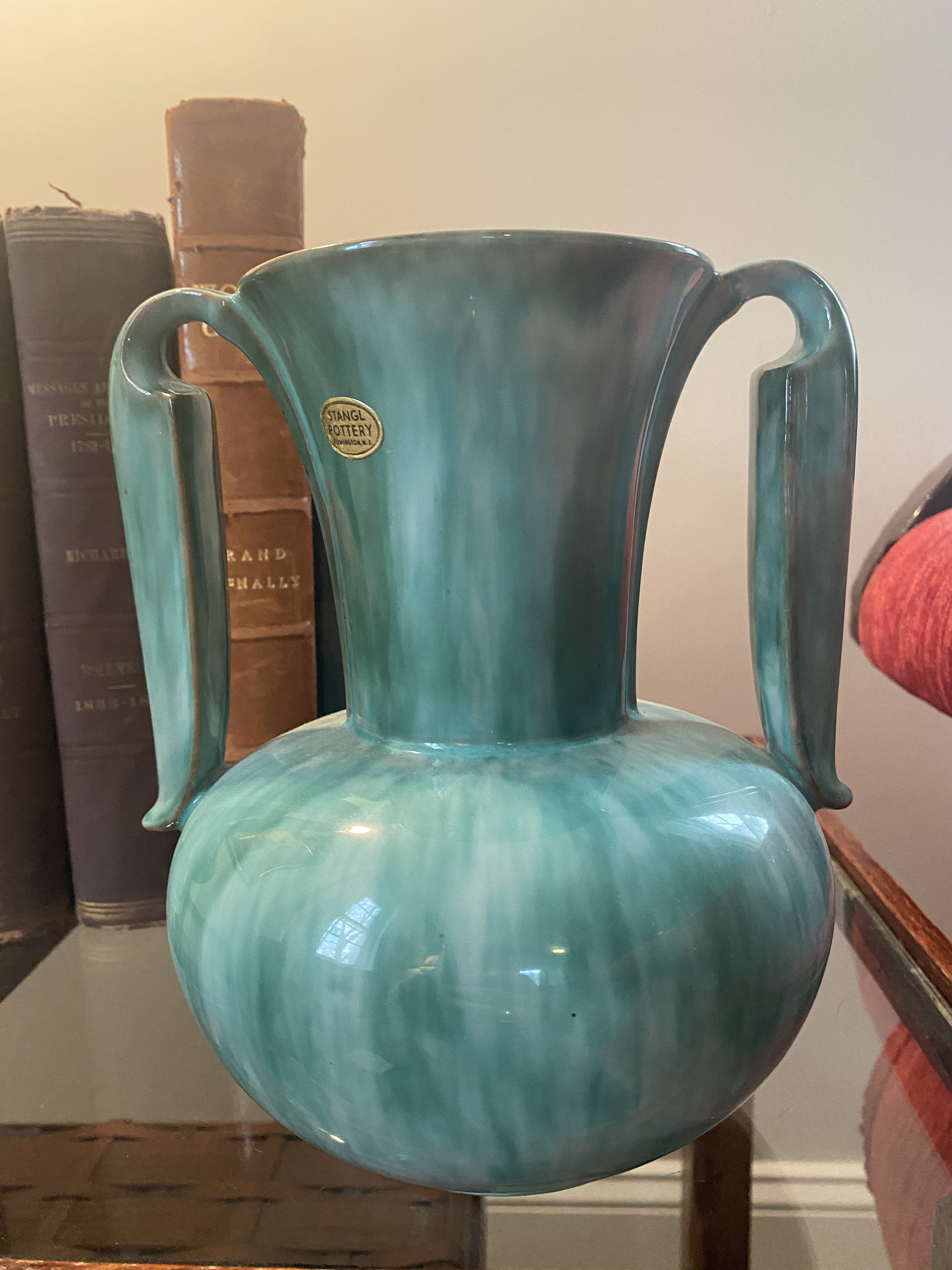 Vintage Stangl Vase, Green Stangl Vase, Stangl 3101, Stangl Double ...