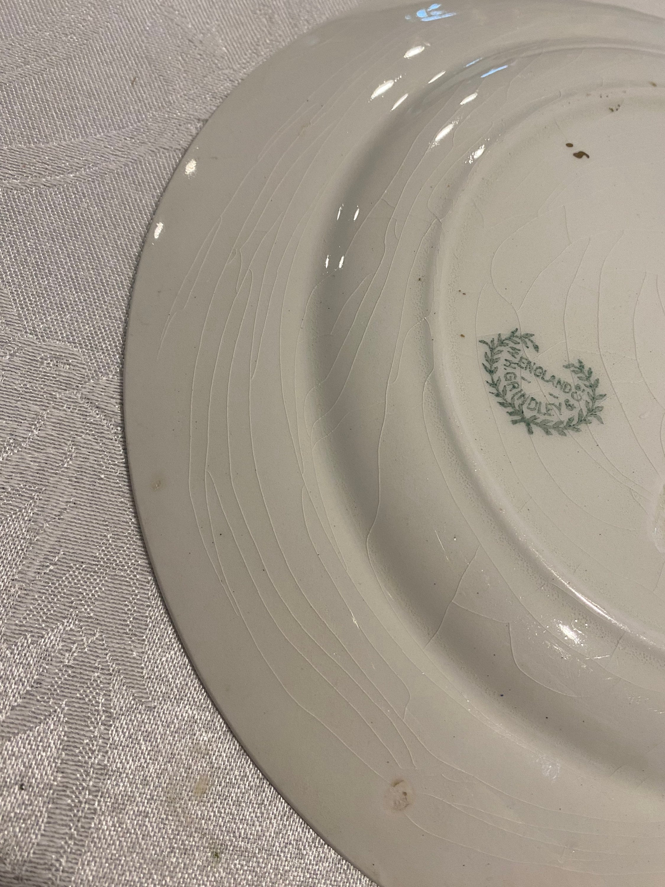 Vintage WH Grindley and Co Fine China Plates, Four Grindley Plates ...
