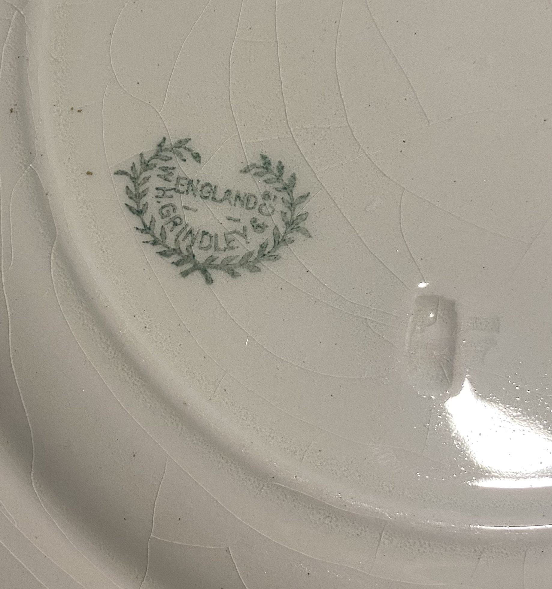 Vintage WH Grindley and Co Fine China Plates, Four Grindley Plates ...