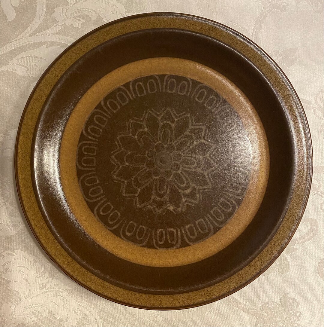 Three Vintage Gypsy by Luna Stoneware Plates, Gypsy Dinner Plates, Luna ...