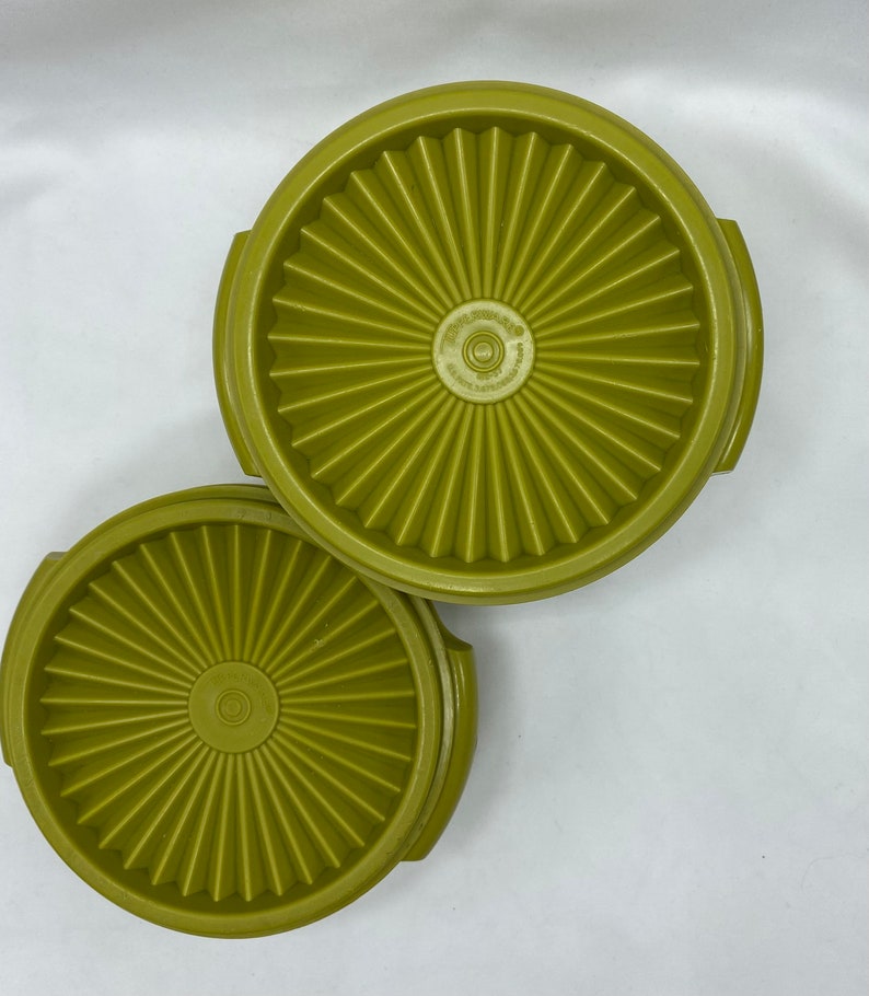 Vintage Green Snap Lid Tupperware Containers, Vintage Green Tupperware ...