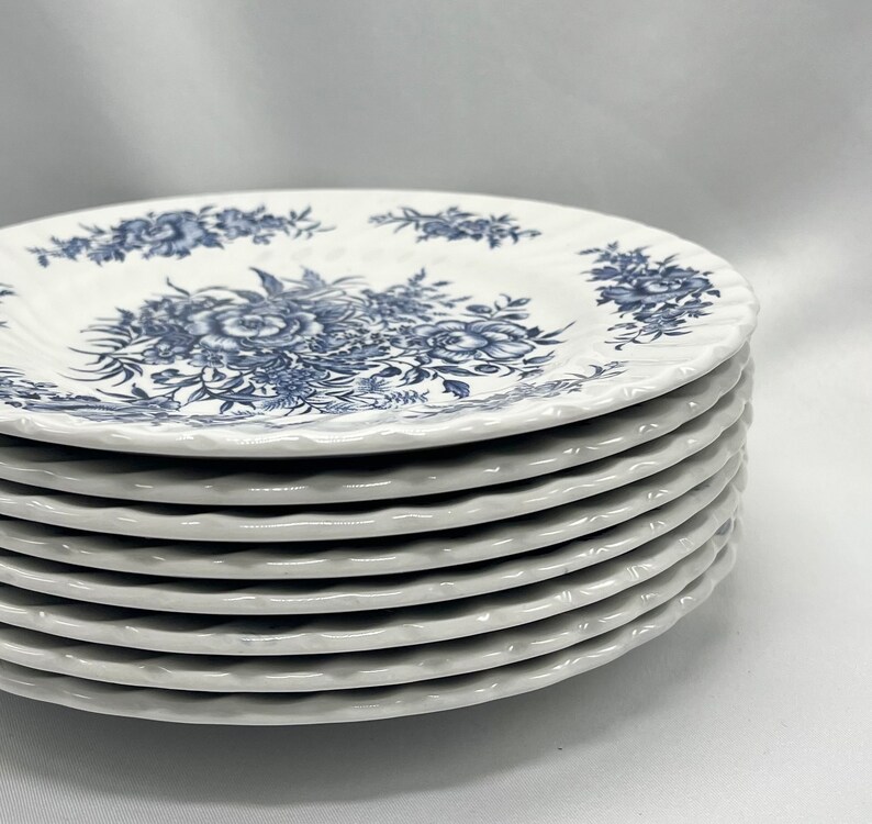 Vintage Beacon Hill by British Anchor Bread Plates, Set of Four ...
