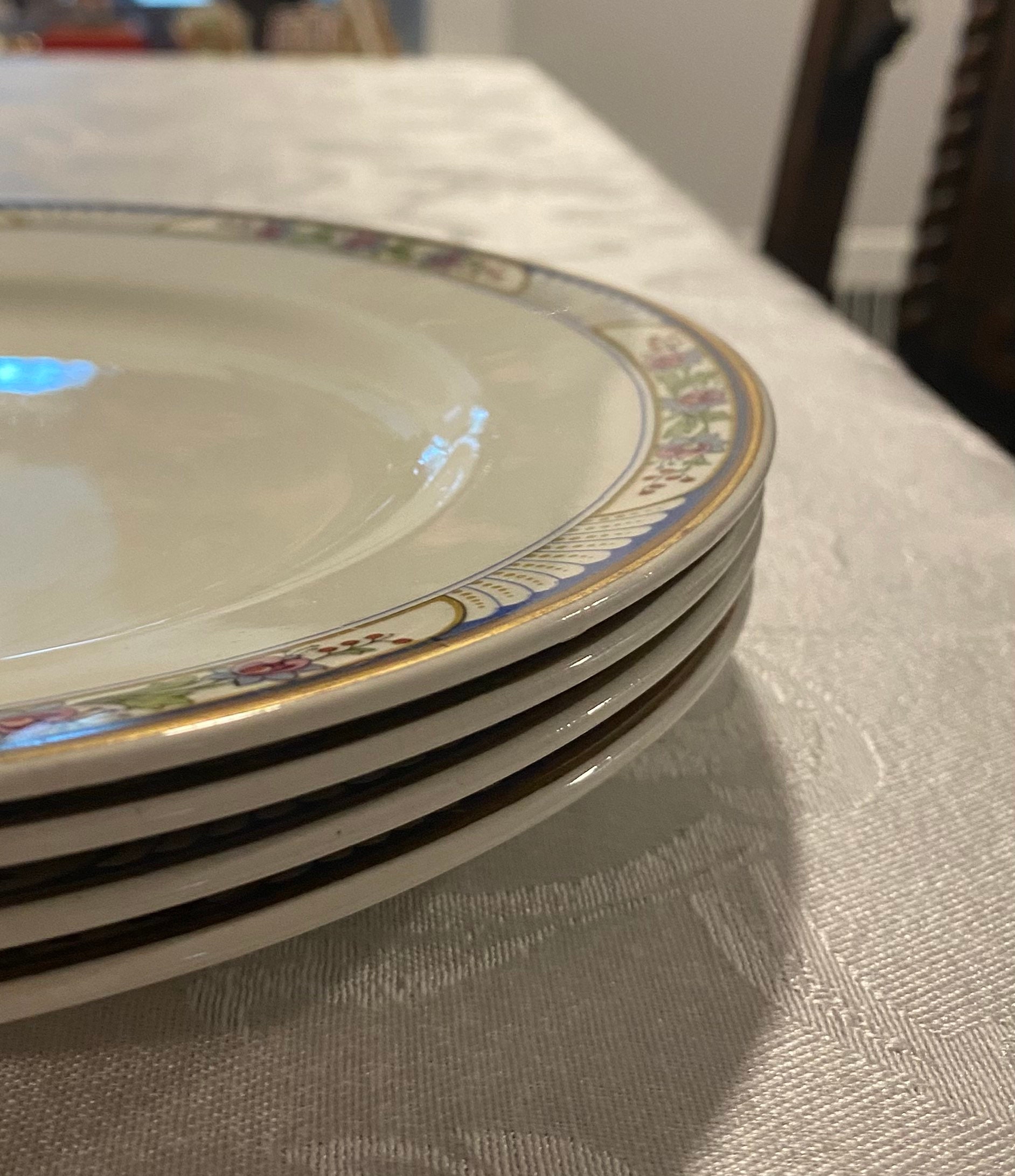 Vintage WH Grindley and Co Fine China Plates, Four Grindley Plates ...