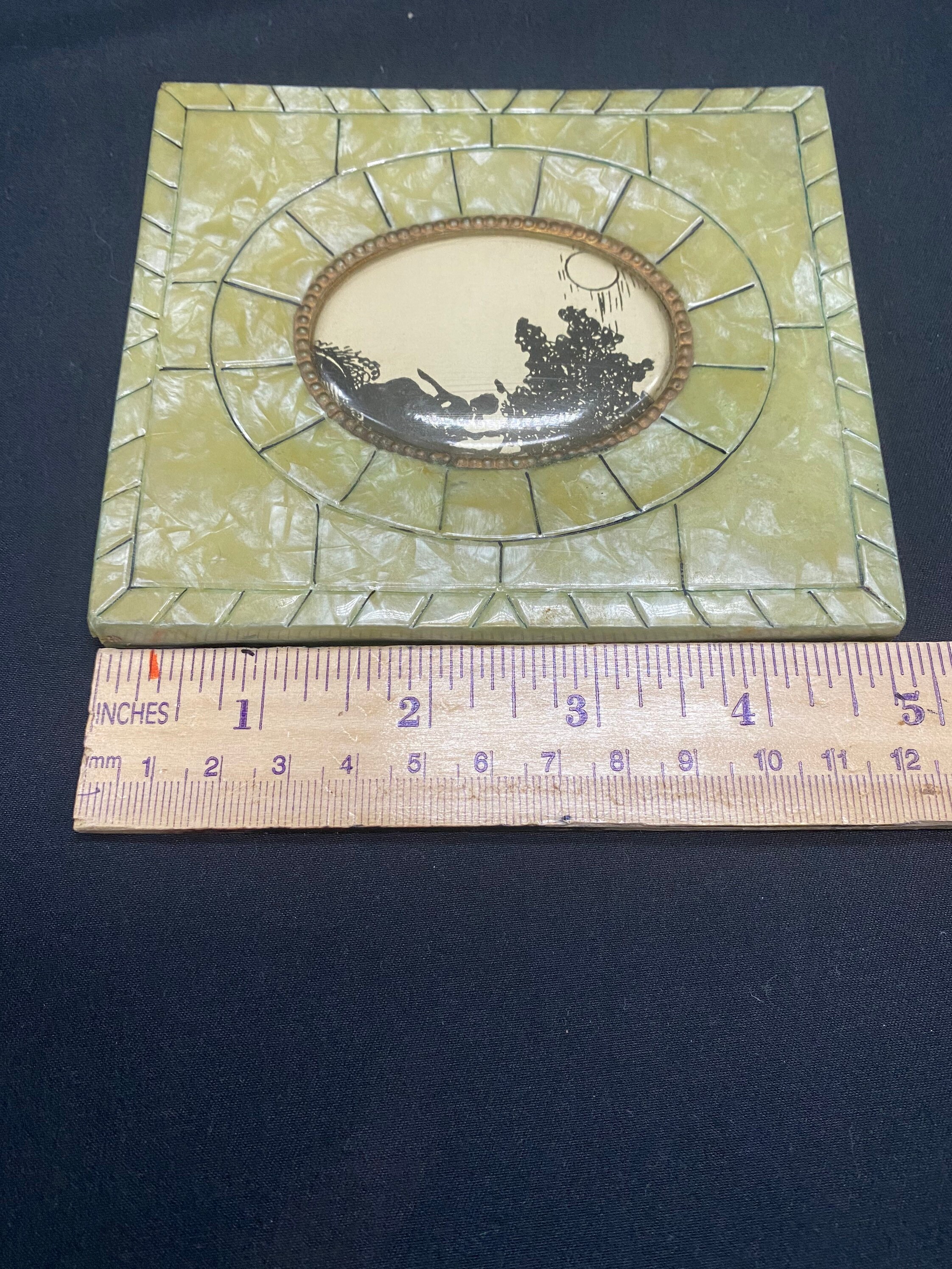 Antique Celluloid Frames, Victorian Silhouettes, Celluloid Frames With ...