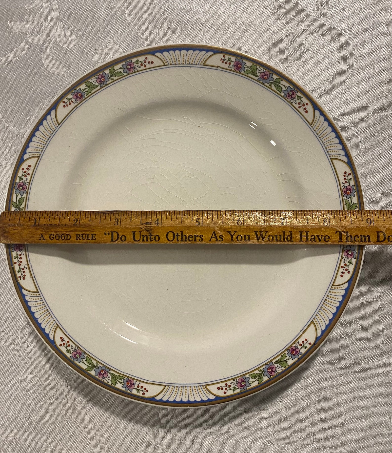 Vintage WH Grindley and Co Fine China Plates, Four Grindley Plates ...