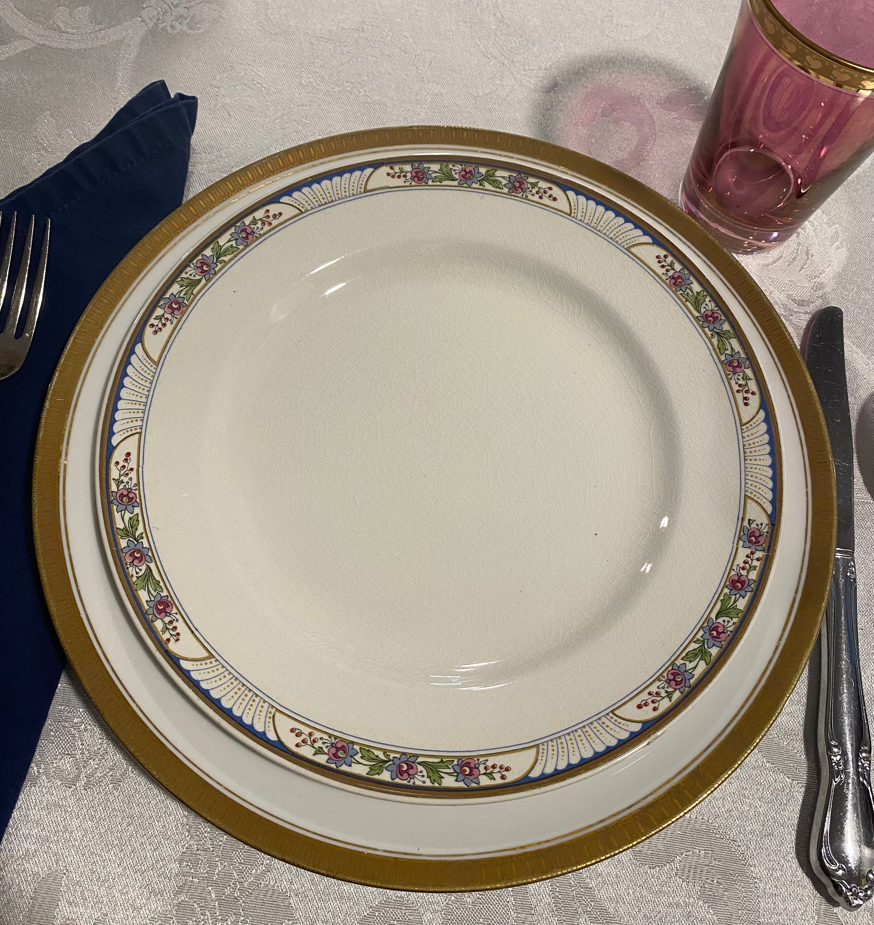 Vintage WH Grindley and Co Fine China Plates, Four Grindley Plates ...