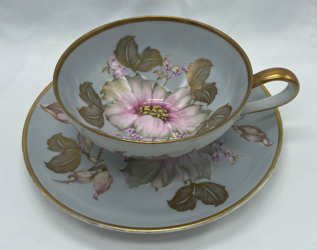 Vintage Rudolf Wachter Teacup and Saucer, Bavarian RWK Teacup and ...