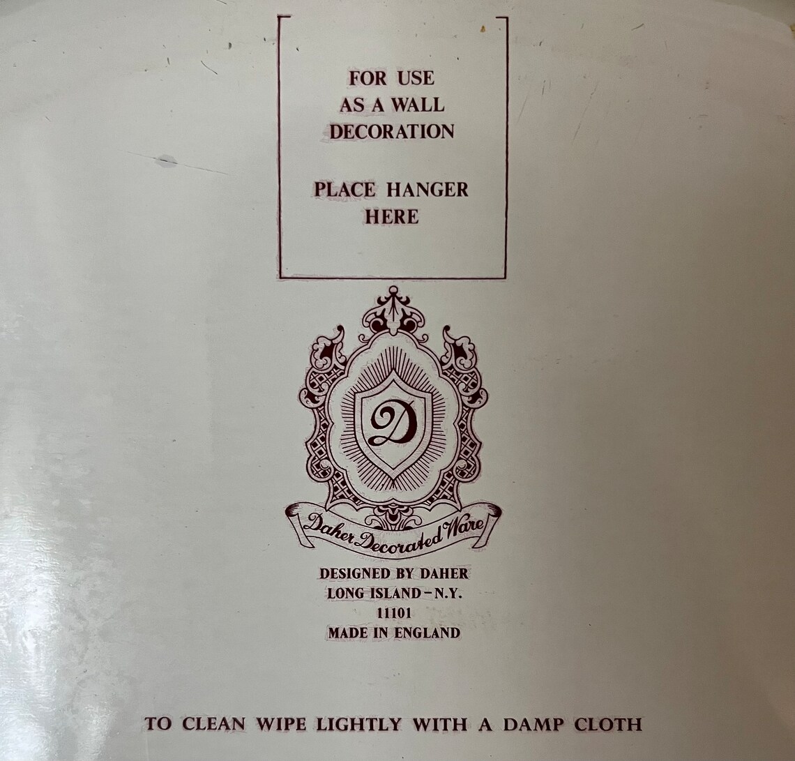 Vintage Daher Decorated Ware, Daher Tin Tray, Daher Serving Tray ...