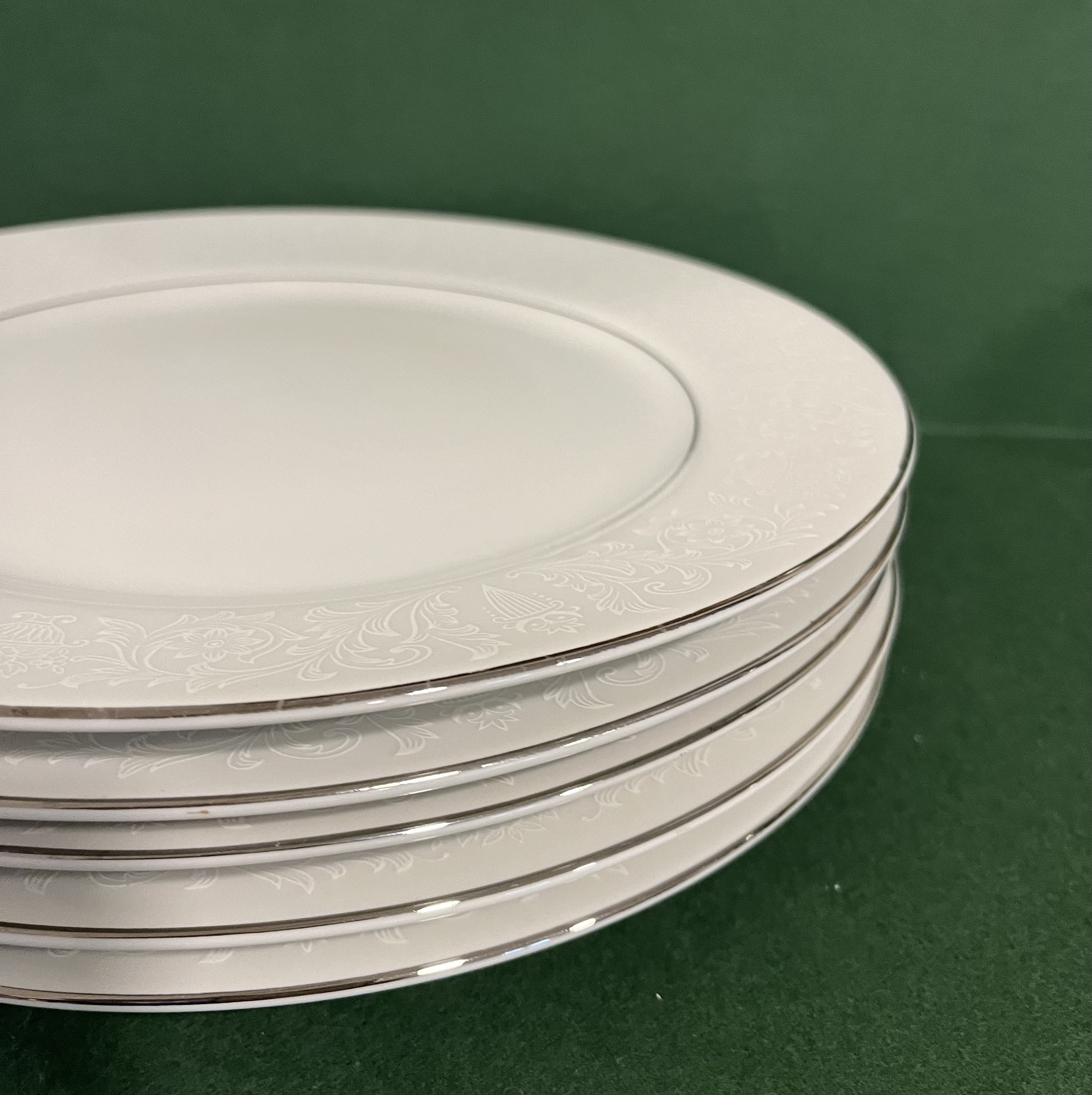 Crown Victoria Lovelace Dinner Plates, Five Lovelace Plates, Lovelace ...
