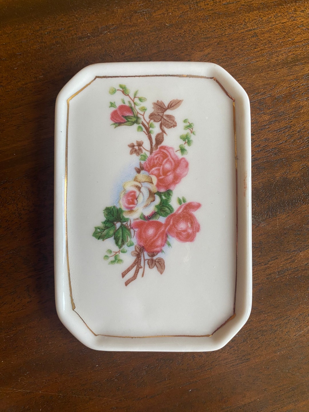 Vintage Calling Card Plate, Vintage Porcelain Dish, Vintage Ceramic ...