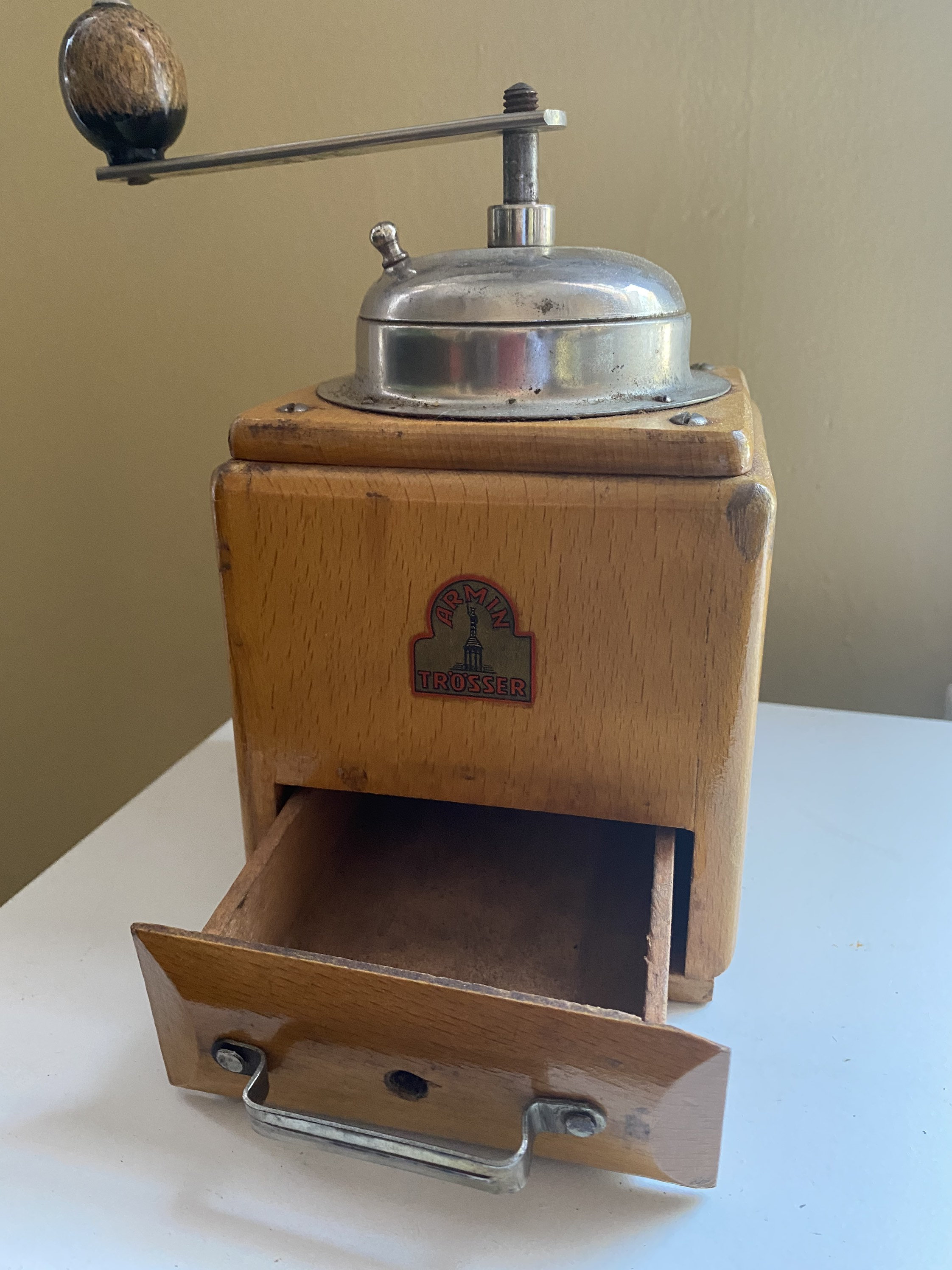 Vintage Armin Trosser Coffee Grinder, Vintage Hand Coffee Grinder ...