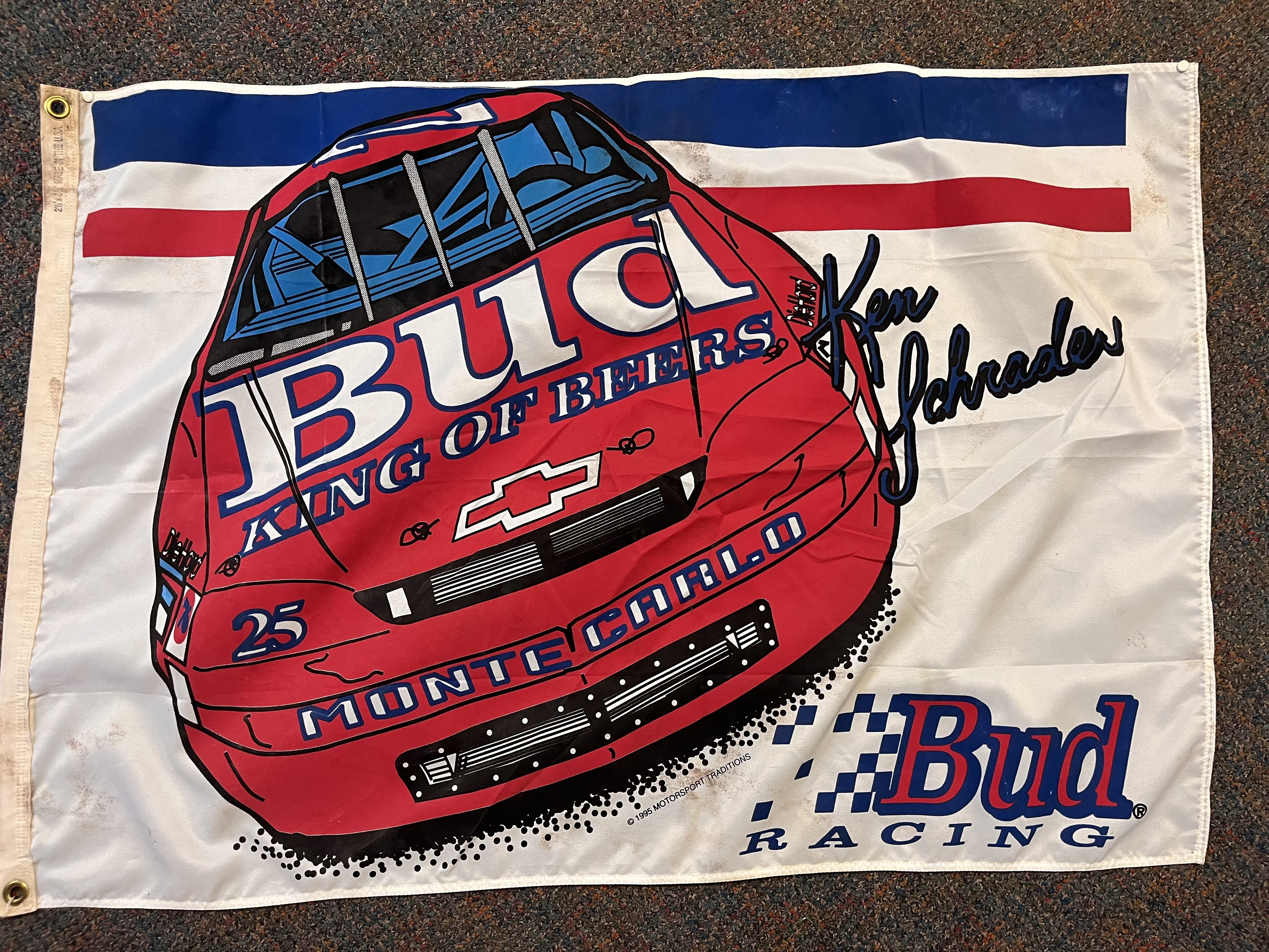 Vintage Ken Schrader NASCAR Racing Flag - Etsy