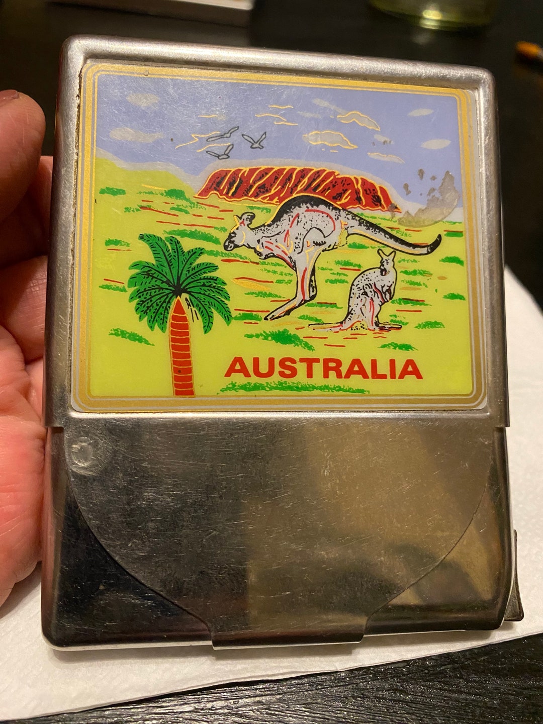 Australia Cigarette Case W/built-in Lighter - Etsy