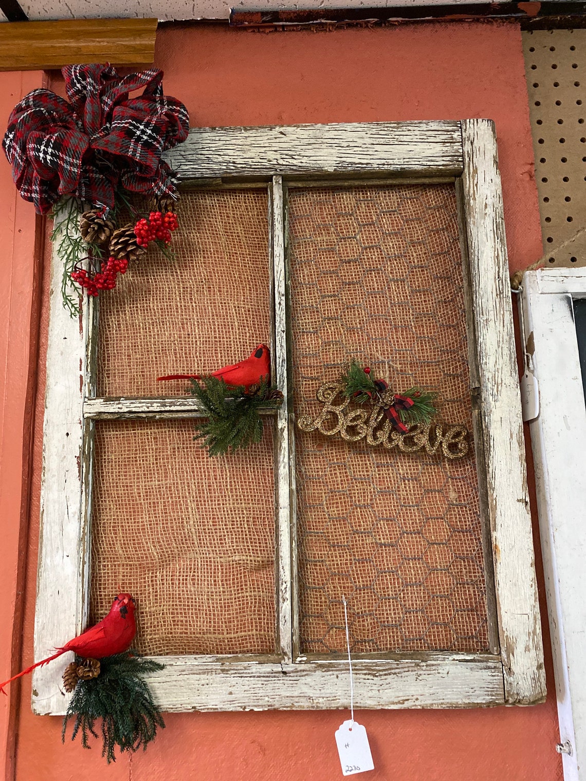 Christmas Window Wall Hanging - Etsy