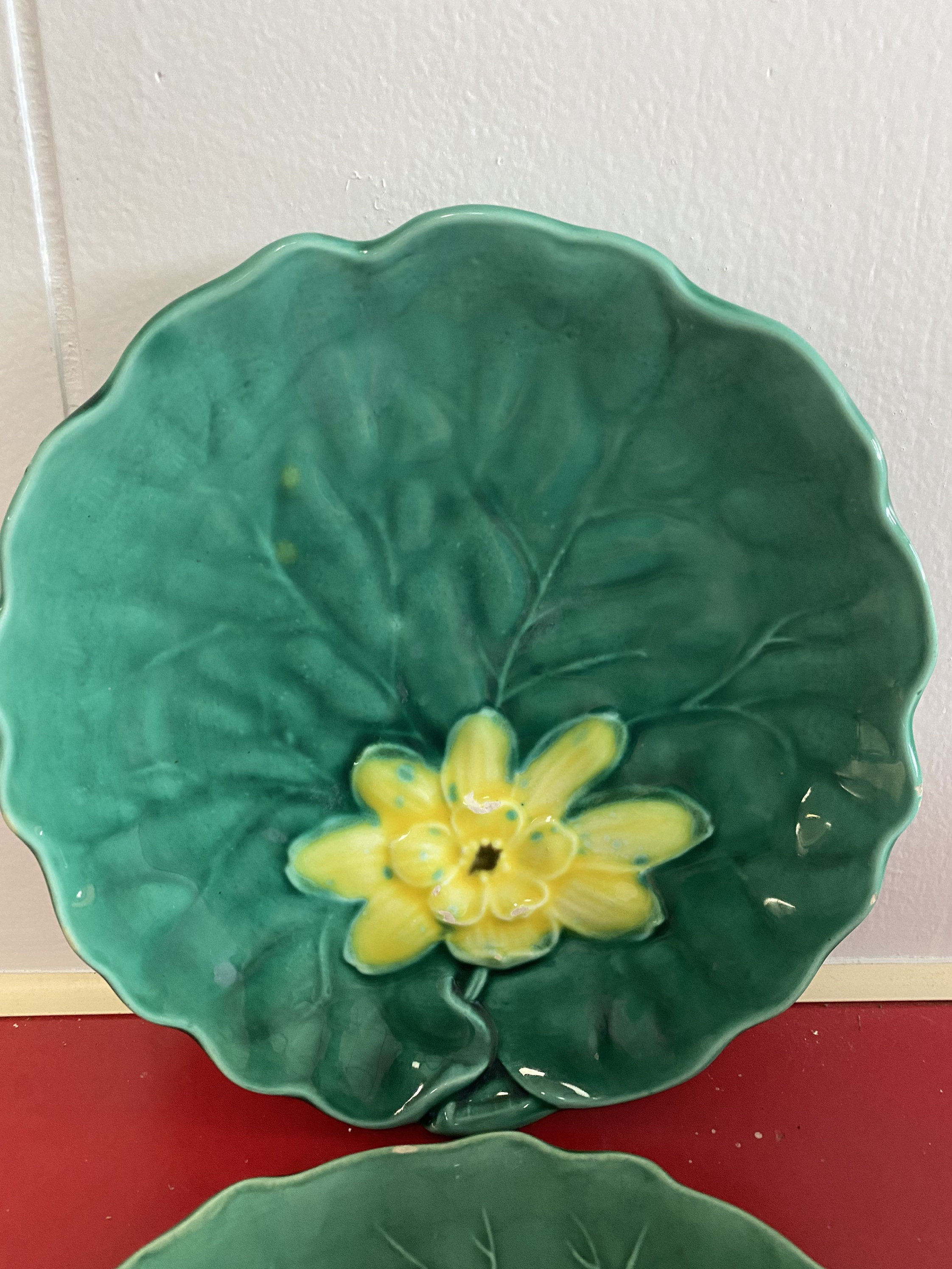 Majolica Lily Pad Plates - Etsy