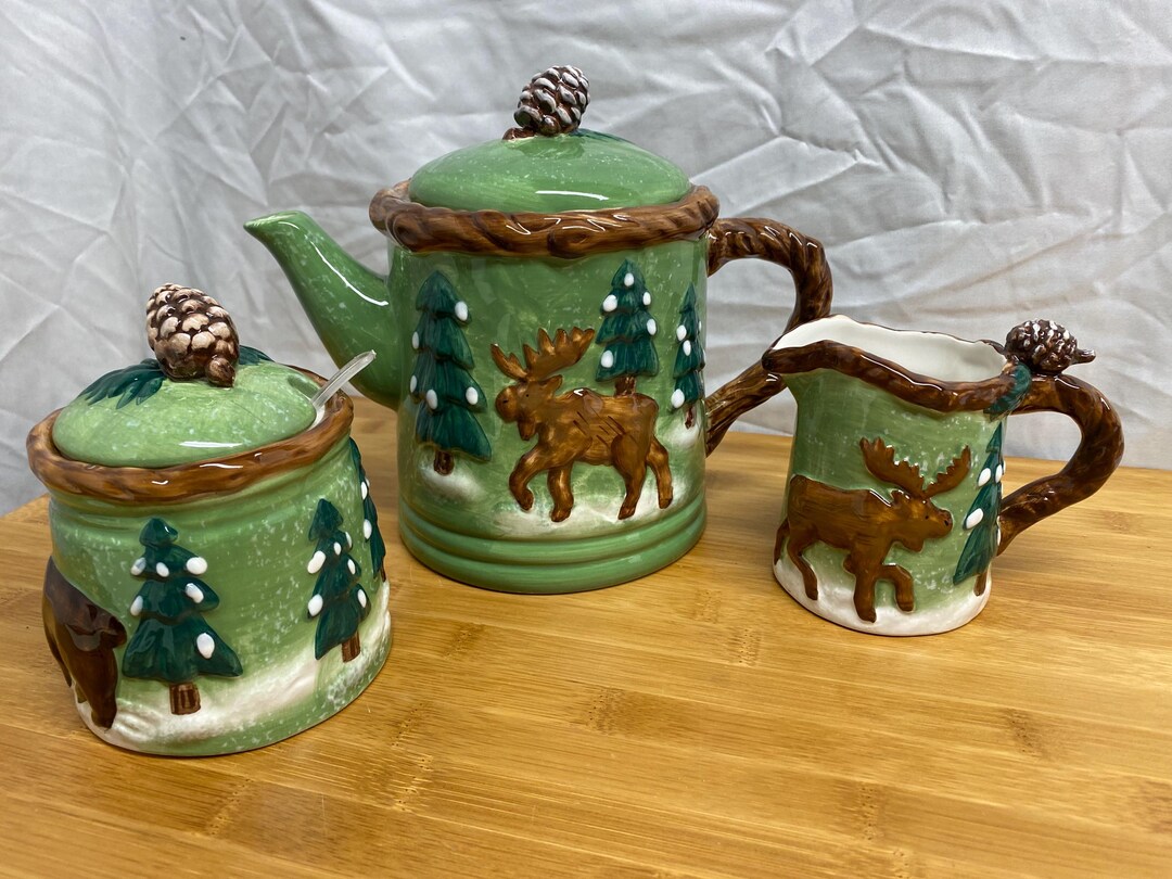 Retro Winter Tea Set - Etsy