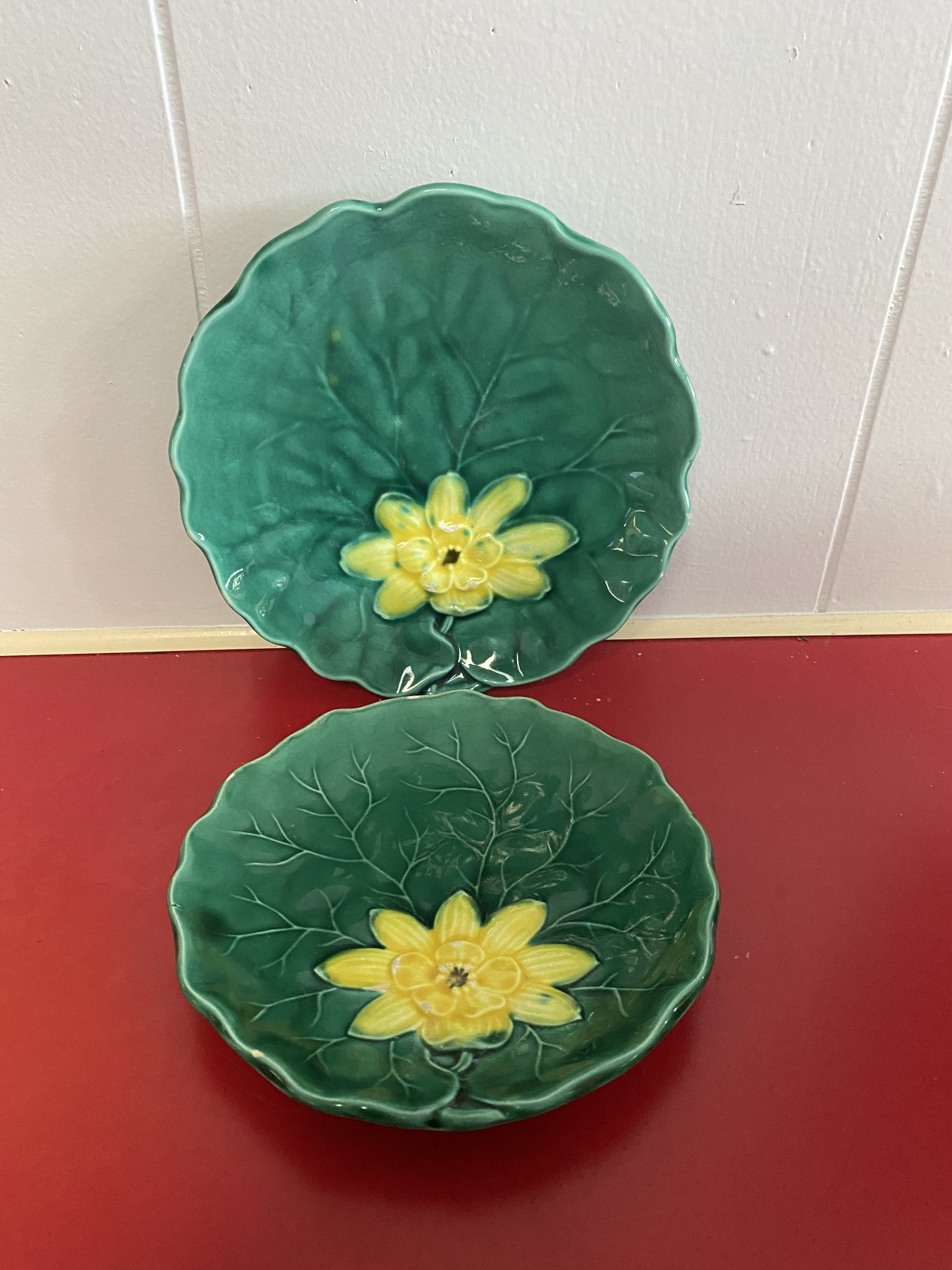 Majolica Lily Pad Plates - Etsy