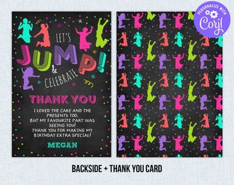 Jump Thank You Card | Etsy