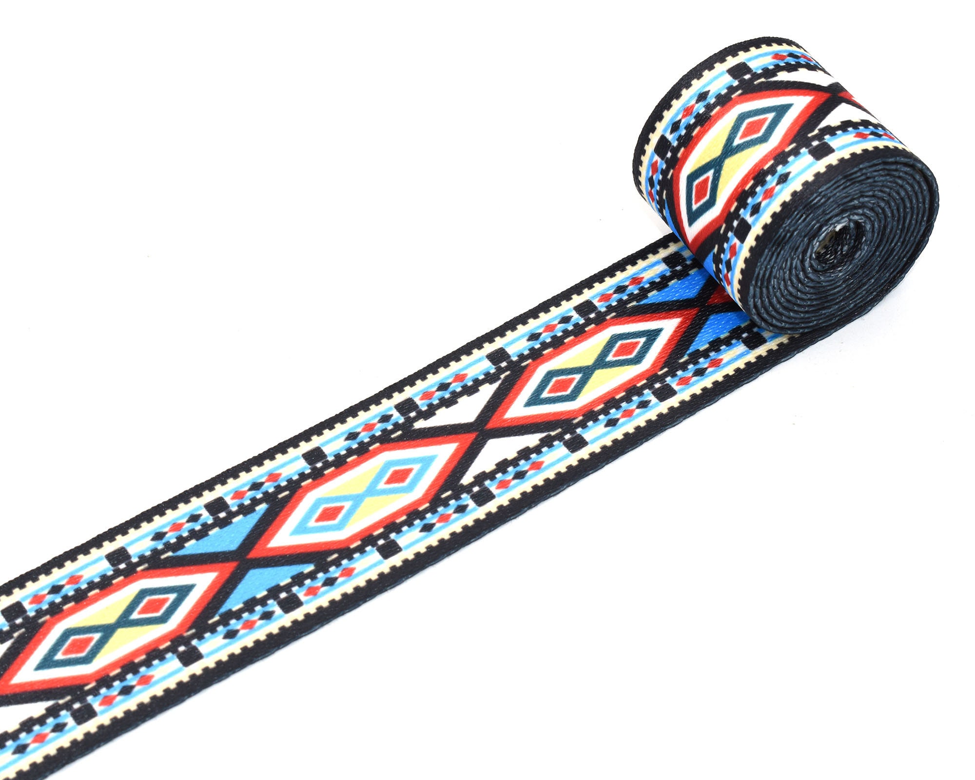 1.5woven Ribbons Geometric Pattern Ribbon Knit Tape - Etsy UK