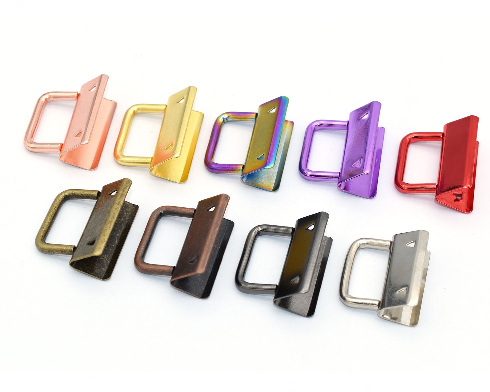 Rainbow Key Fob Hardware Sets Handbag 30mm Multi Color Key Fob Metal ...