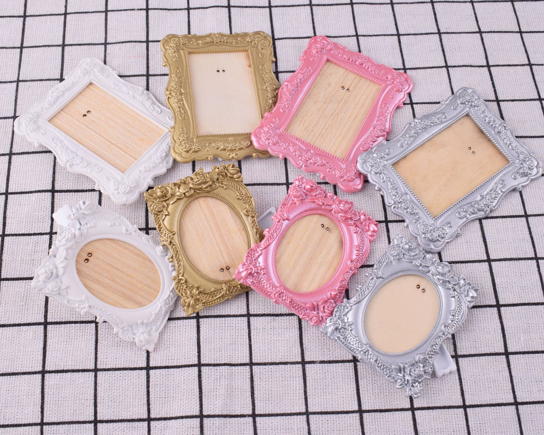 Handmade Vintage Mini Photo Frame,2 Style Miniature Picture Frame Model ...