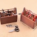 Mini Toolbox With 8pcs Tools Multi-tool Model Set Miniature Wooden ...