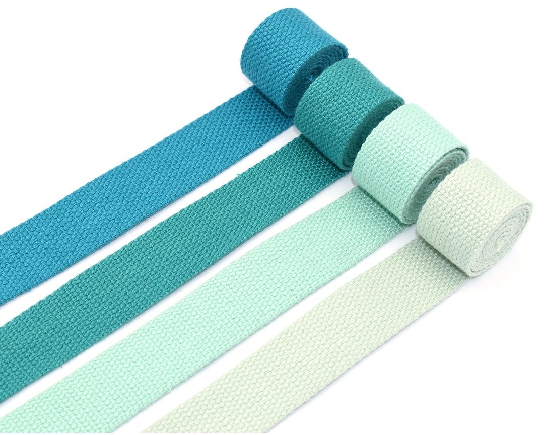 1" Solid Ribbons Webbing Belt Canvas Webbing Dog Collar Webbing Knit ...