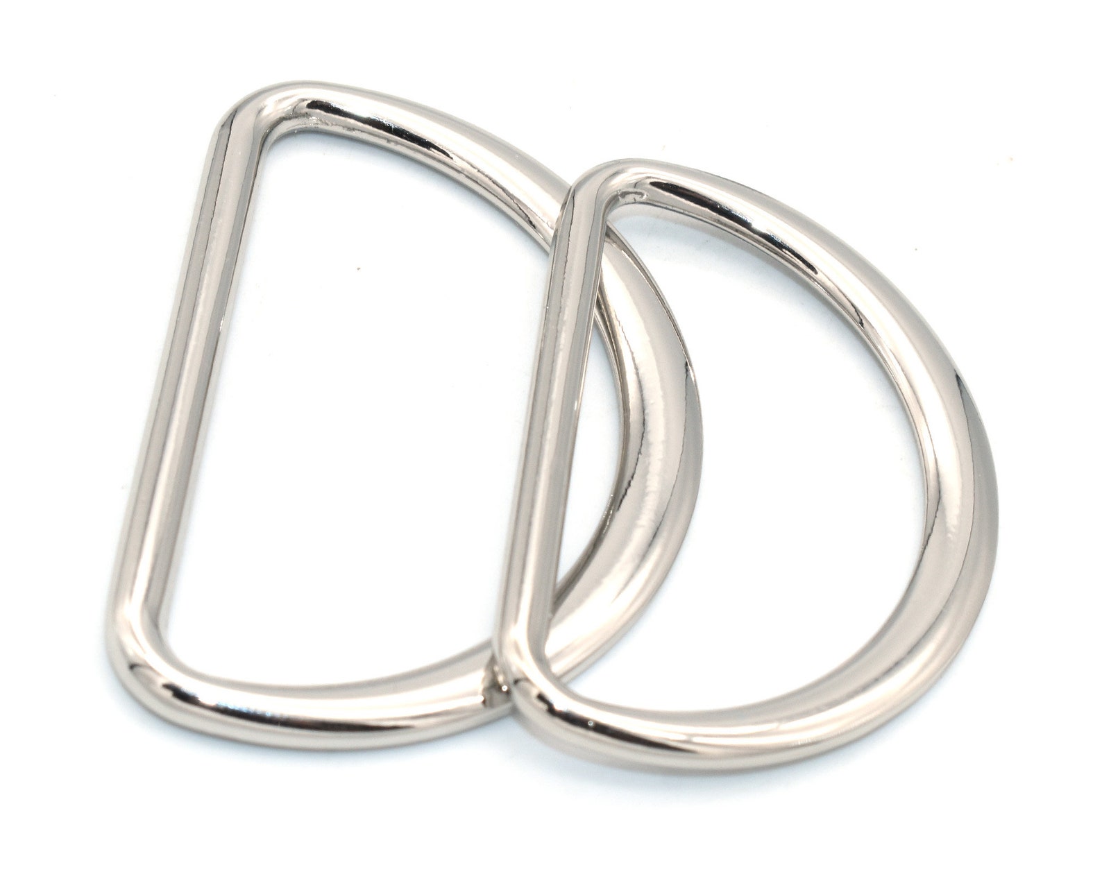 Silver metal D ring D loop connector Non welded D circles Belt | Etsy