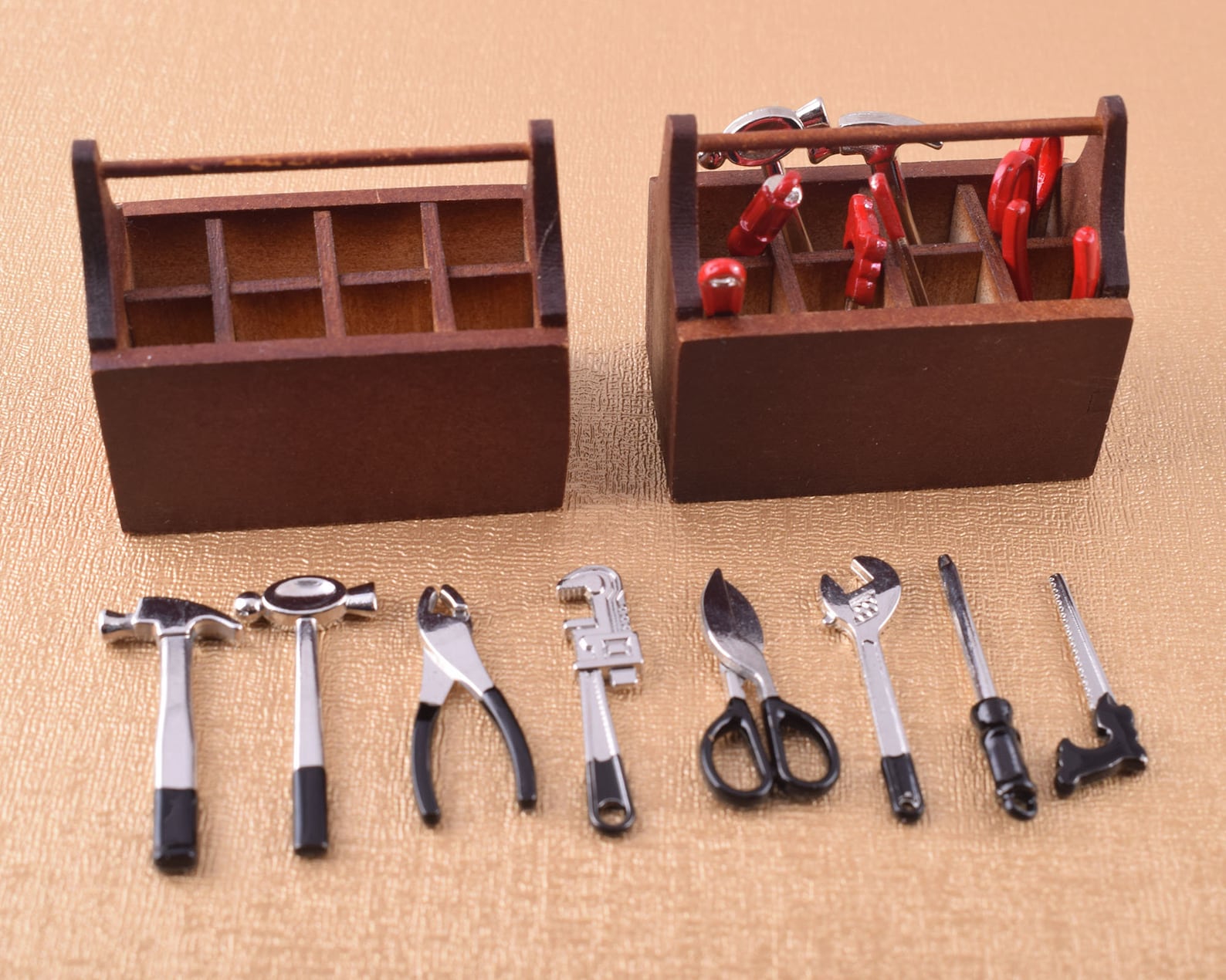 Mini Toolbox With 8pcs Tools Multi-tool Model Set Miniature - Etsy