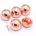 9mm Rose Gold Hemispherical Fasteners Smooth Surface Fasteners ...