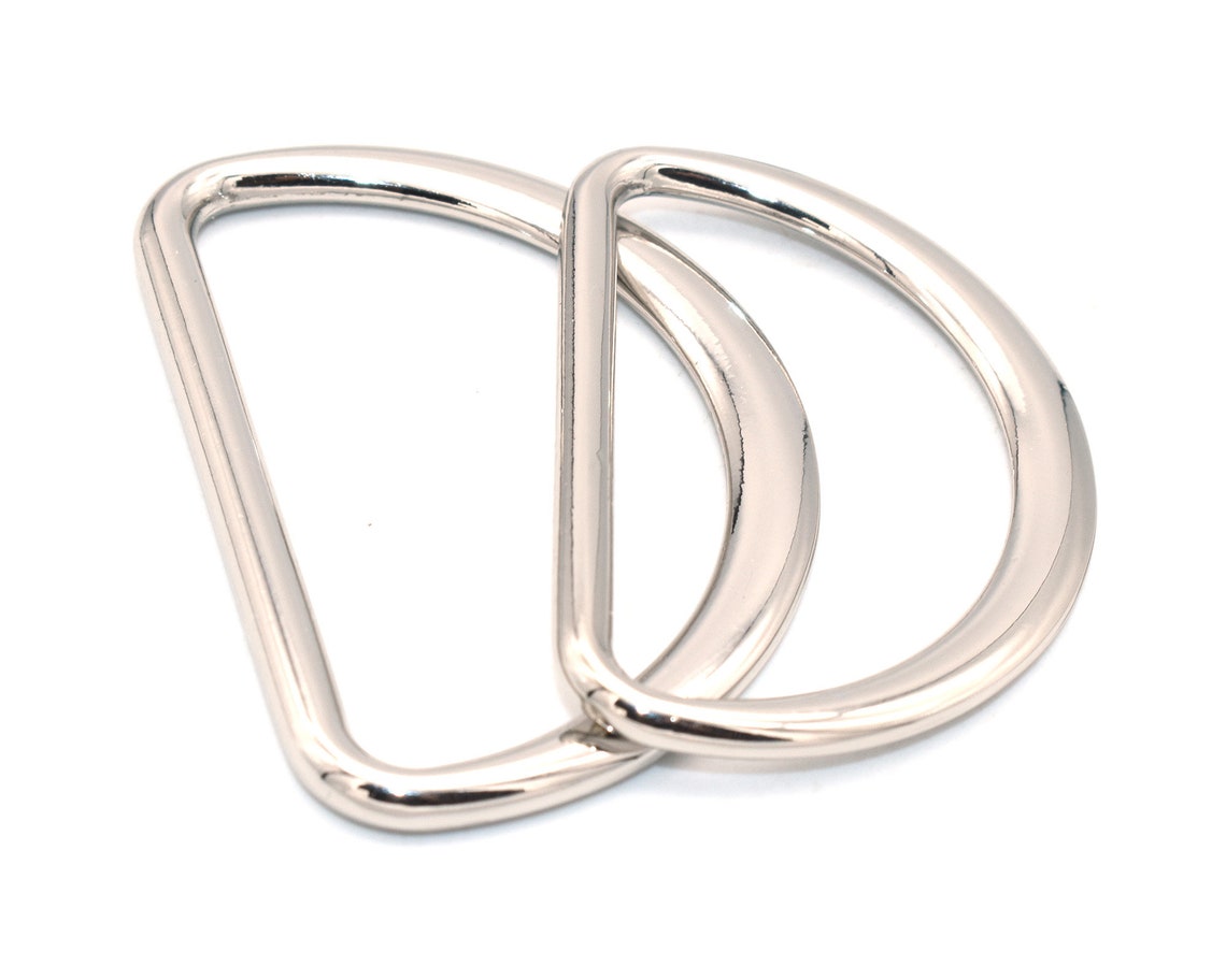 Silver metal D ring D loop connector Non welded D circles Belt | Etsy