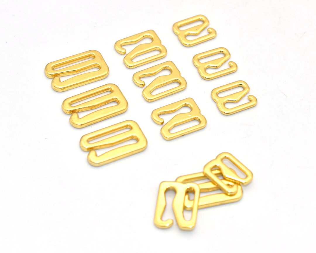 Gold Tiny Slide Buckles Lingerie Buckle G Hook Adjustable Buckle ...